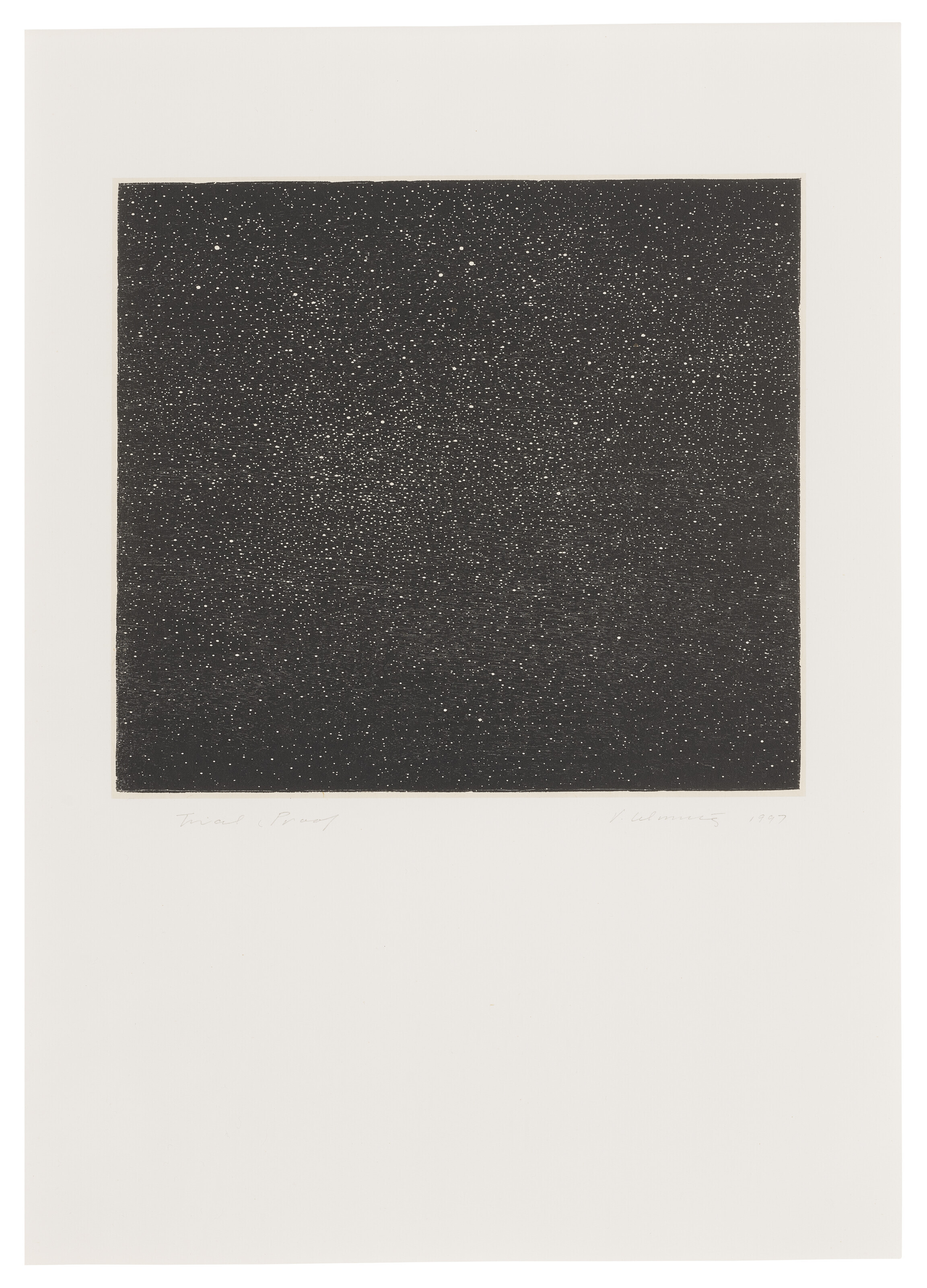 VIJA CELMINS (B. 1938), Night Sky | Christie’s