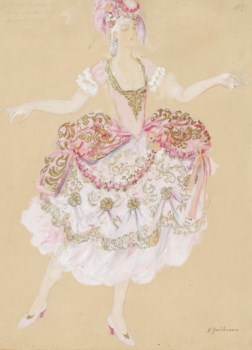 NATALIA GONCHAROVA (1881-1962), Costume design 'La Danseuse' for ...