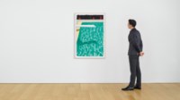 DAVID HOCKNEY (B. 1937), Green Pool with Diving Board and Shadow (Paper ...