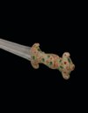 AN IMPRESSIVE GEM-SET JADE HILTED DAGGER AND MOUNTS, DAGGER AND ...