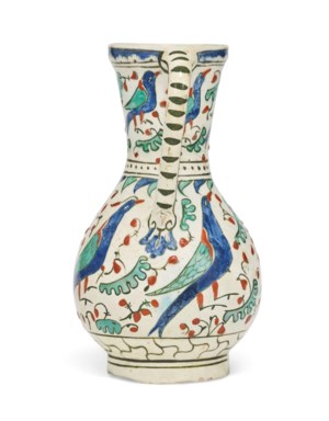 AN IZNIK POTTERY JUG, OTTOMAN TURKEY, CIRCA 1590 | Christie's
