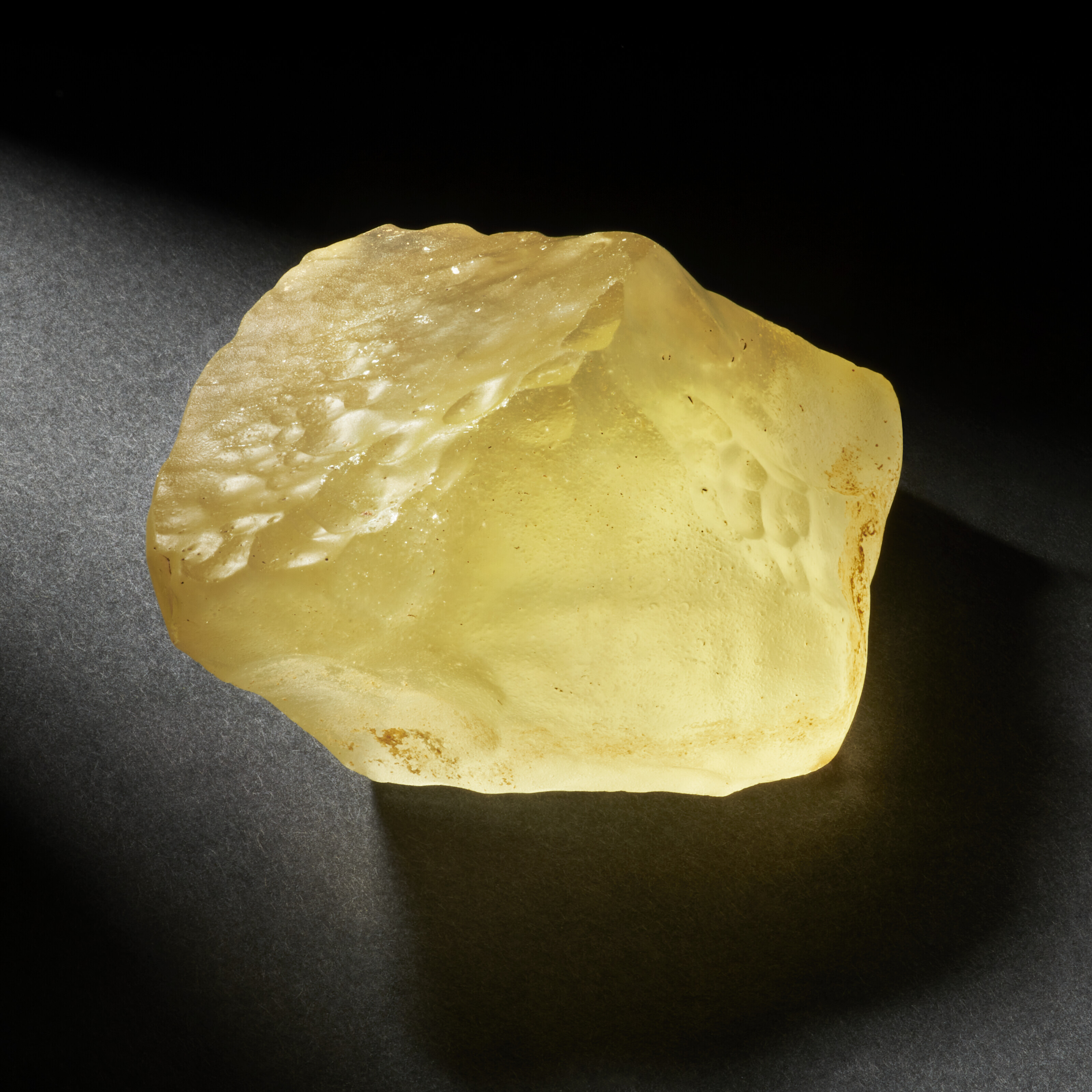 A FINE EXAMPLE OF DESERT GLASS FROM THE IMPACT OF AN ASTEROID ON EARTH ...