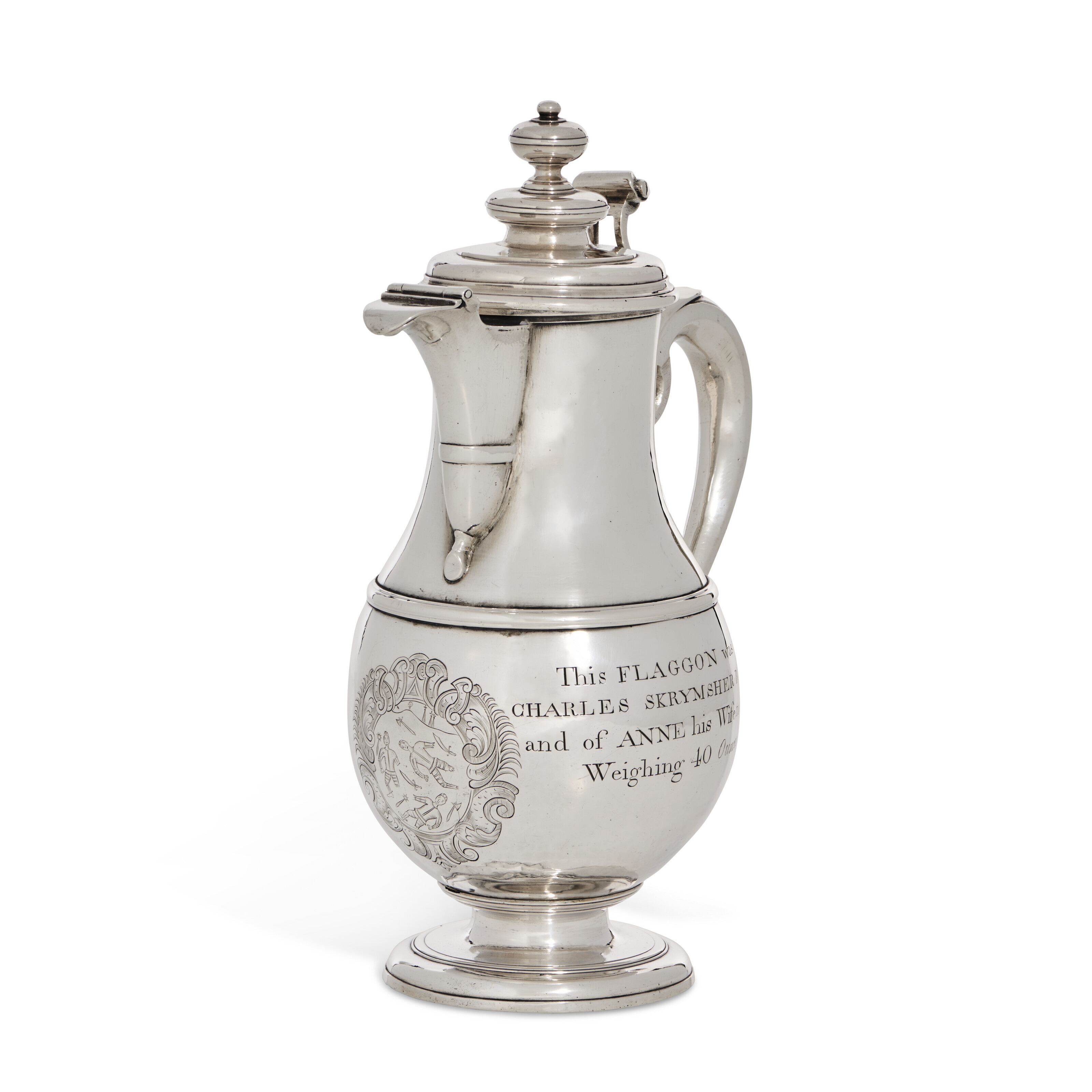 A GEORGE I SILVER BEER JUG, MARK OF JOSEPH CLARE, LONDON, 1715 | Christie’s