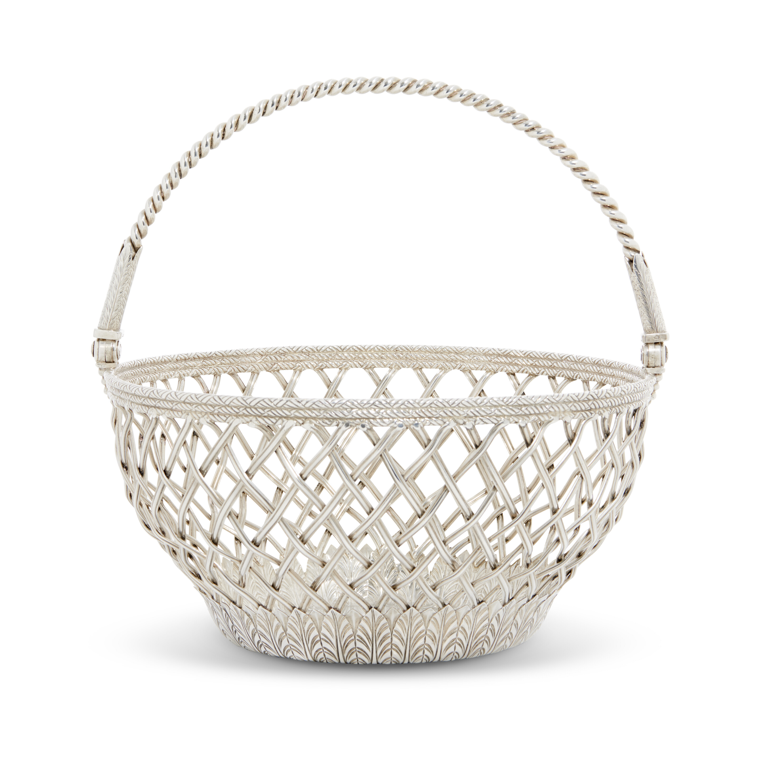 A GEORGE III SILVER BASKET, MARK OF JOHN WAKELIN AND WILLIAM TAYLOR ...