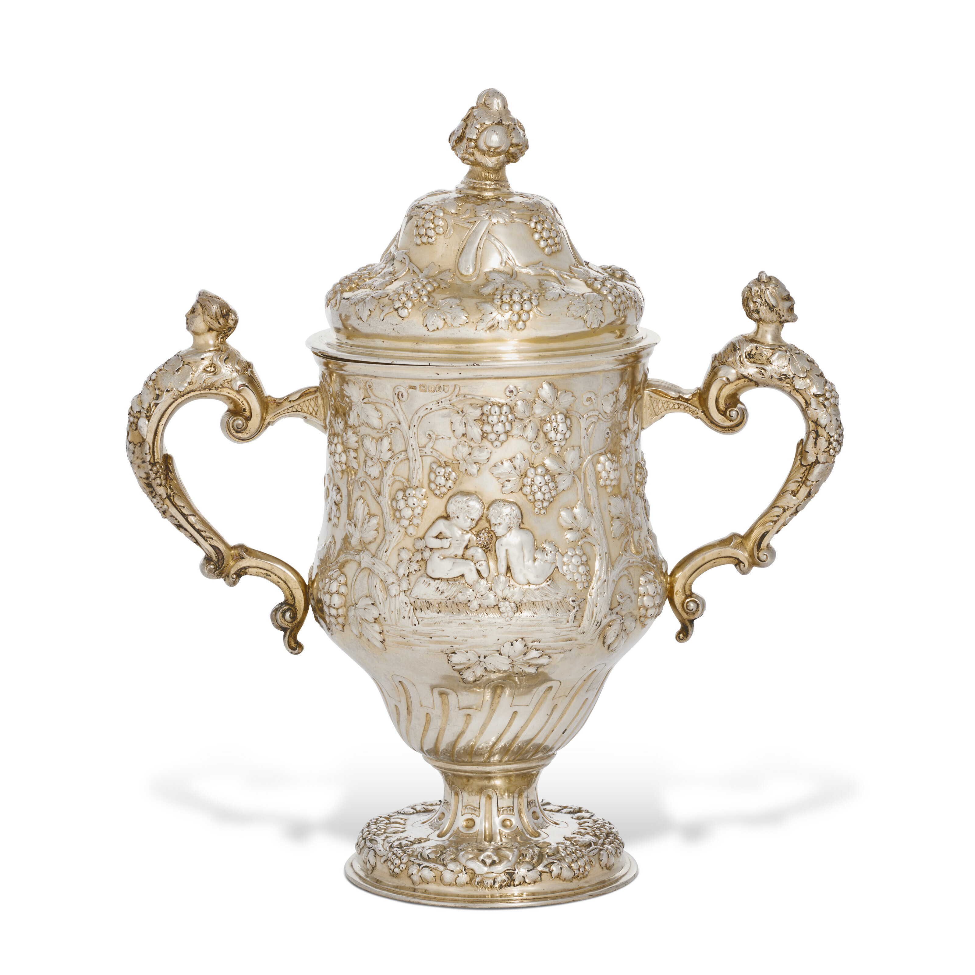 A GERMAN SILVER-GILT CUP AND COVER, MARK OF GEORG ROTH, HANAU, CIRCA ...