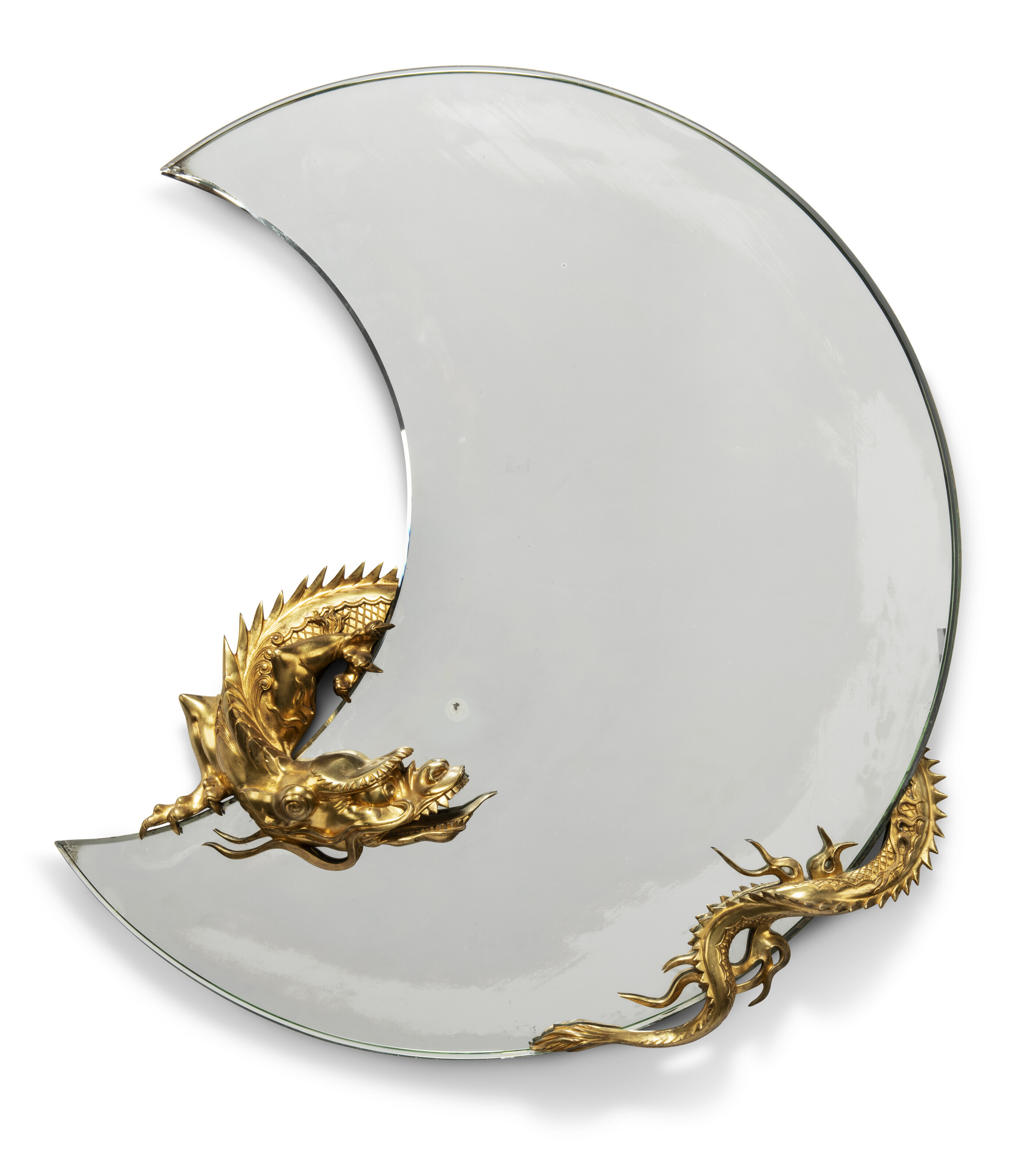 A FRENCH ORMOLU-MOUNTED 'DRAGON' MIRROR, ATTRIBUTED TO GABRIEL VIARDOT ...