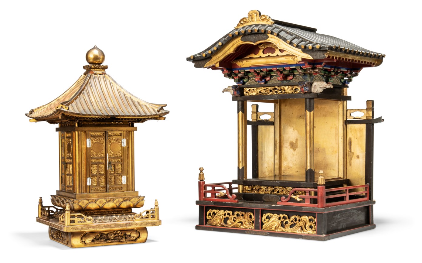 TWO JAPANESE SMALL SHRINES, 19TH CENTURY | Christie's