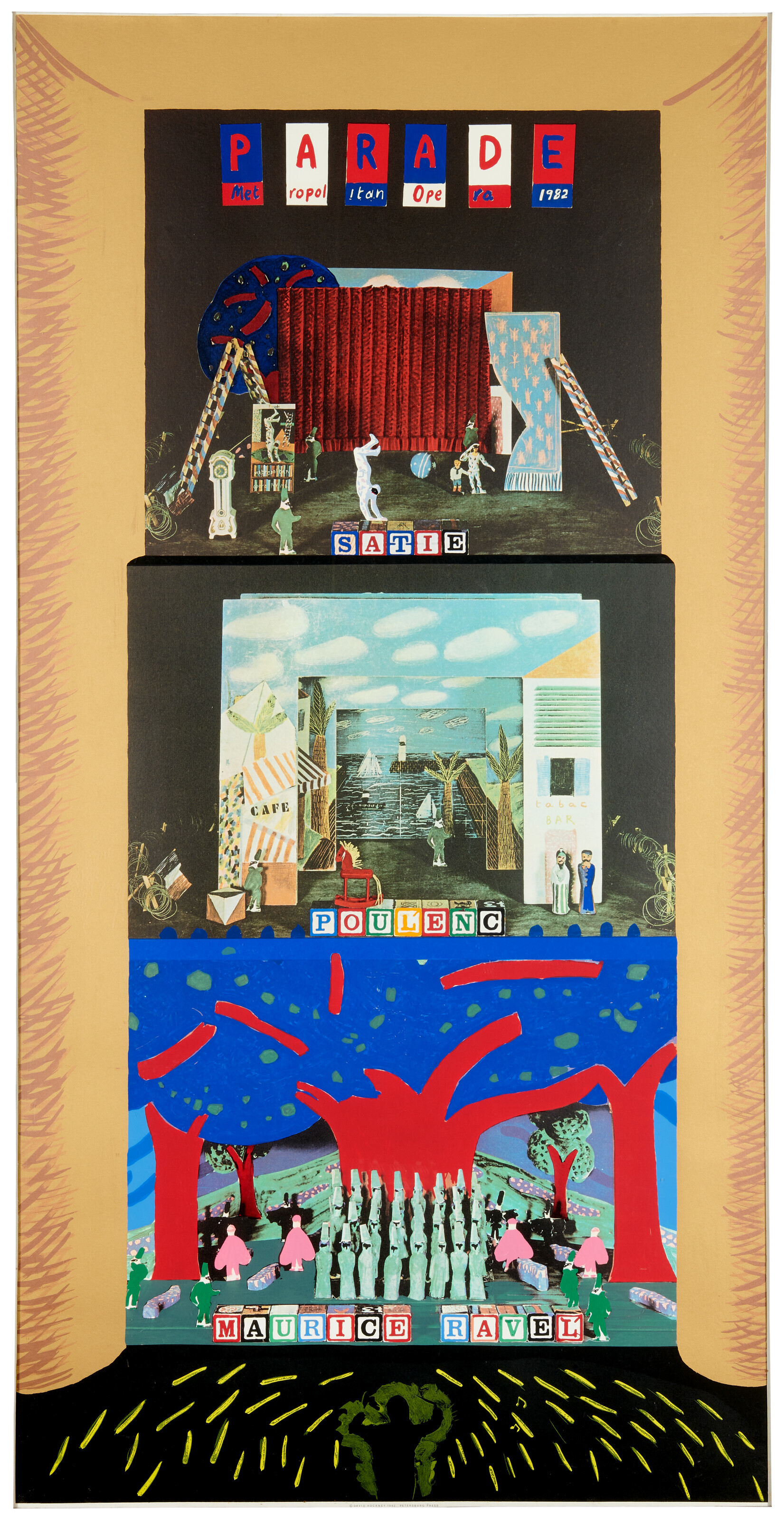 A French Triple Bill Poster, Parade, DAVID HOCKNEY (b.1937) | Christie’s