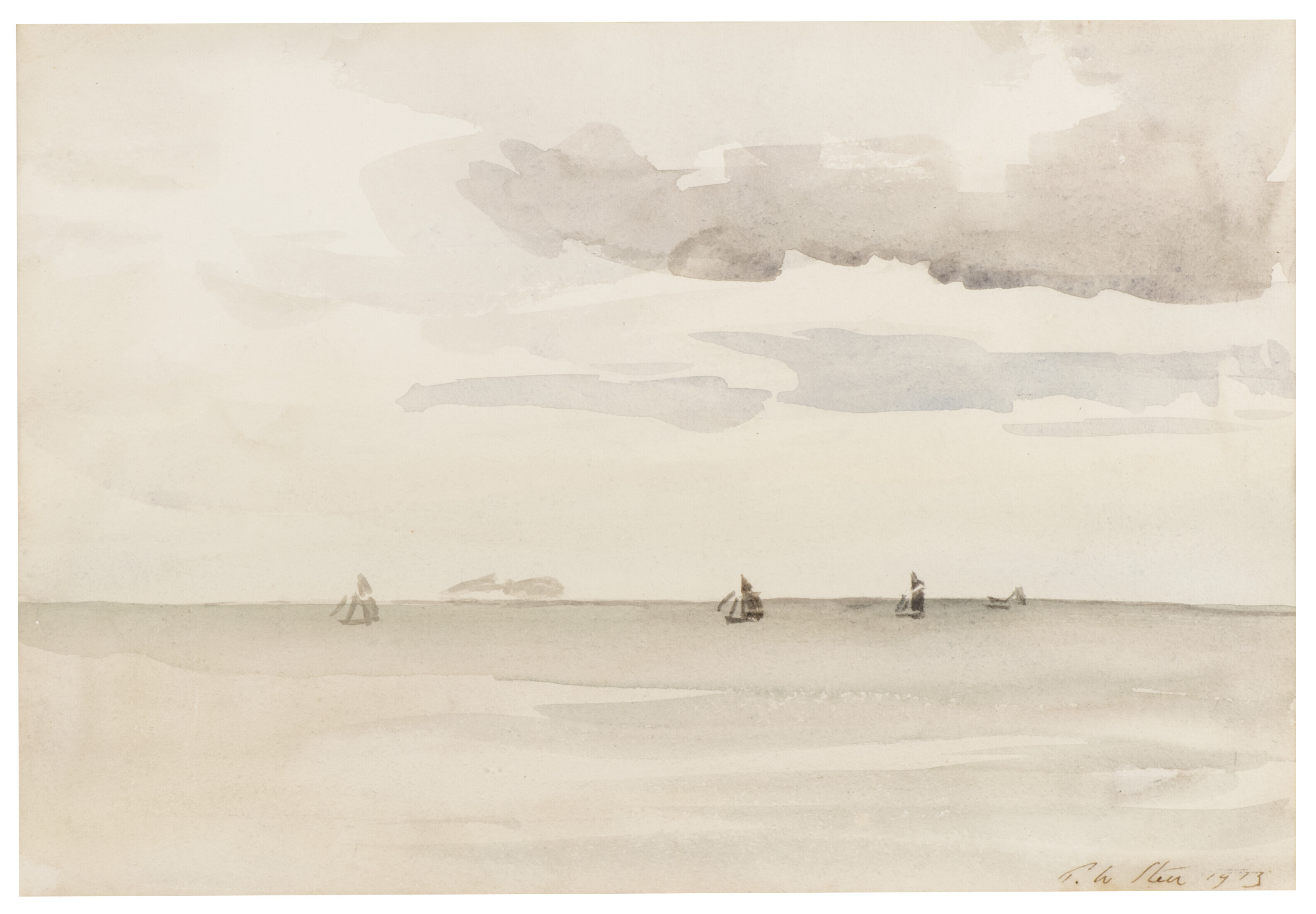 PHILIP WILSON STEER, O.M. (1860-1942), Yachts at sea | Christie’s