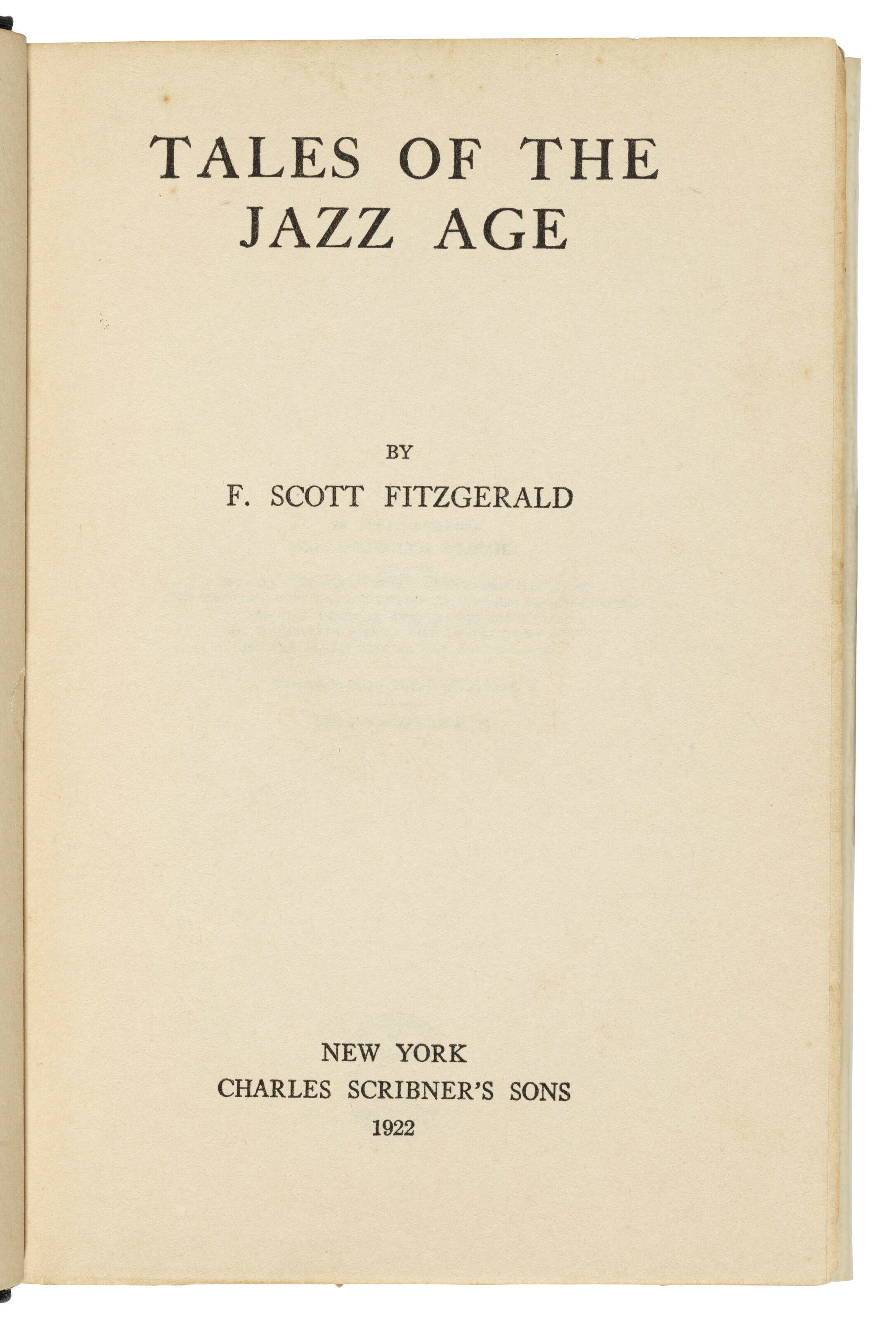 Tales Of The Jazz Age