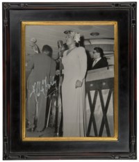 Vintage black and white stage photograph of Billie Holiday by Nat ...