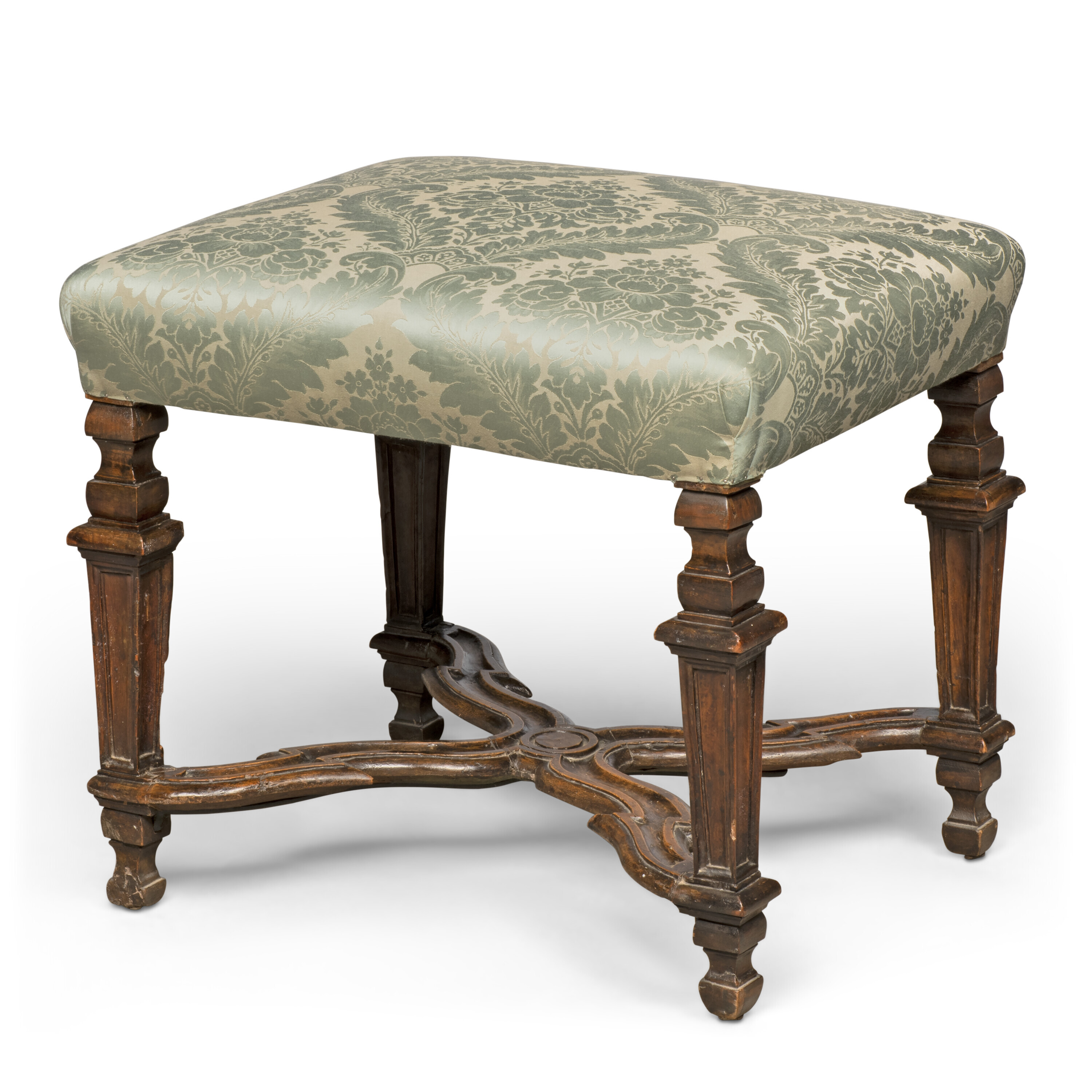 A NORTH ITALIAN WALNUT STOOL, EARLY 18TH CENTURY, PROBABLY TUSCANY ...