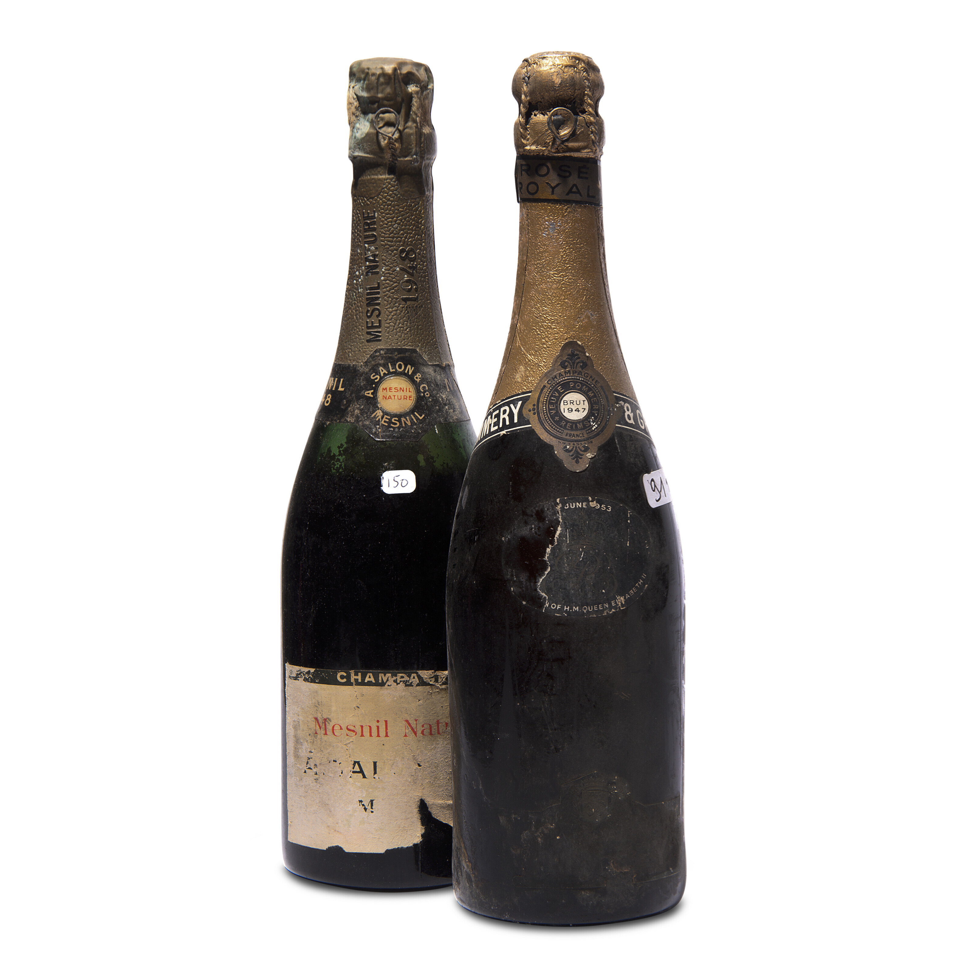Mixed Pommery and Salon 1947-1948, Pommery Royal Rosé 1947Released in ...