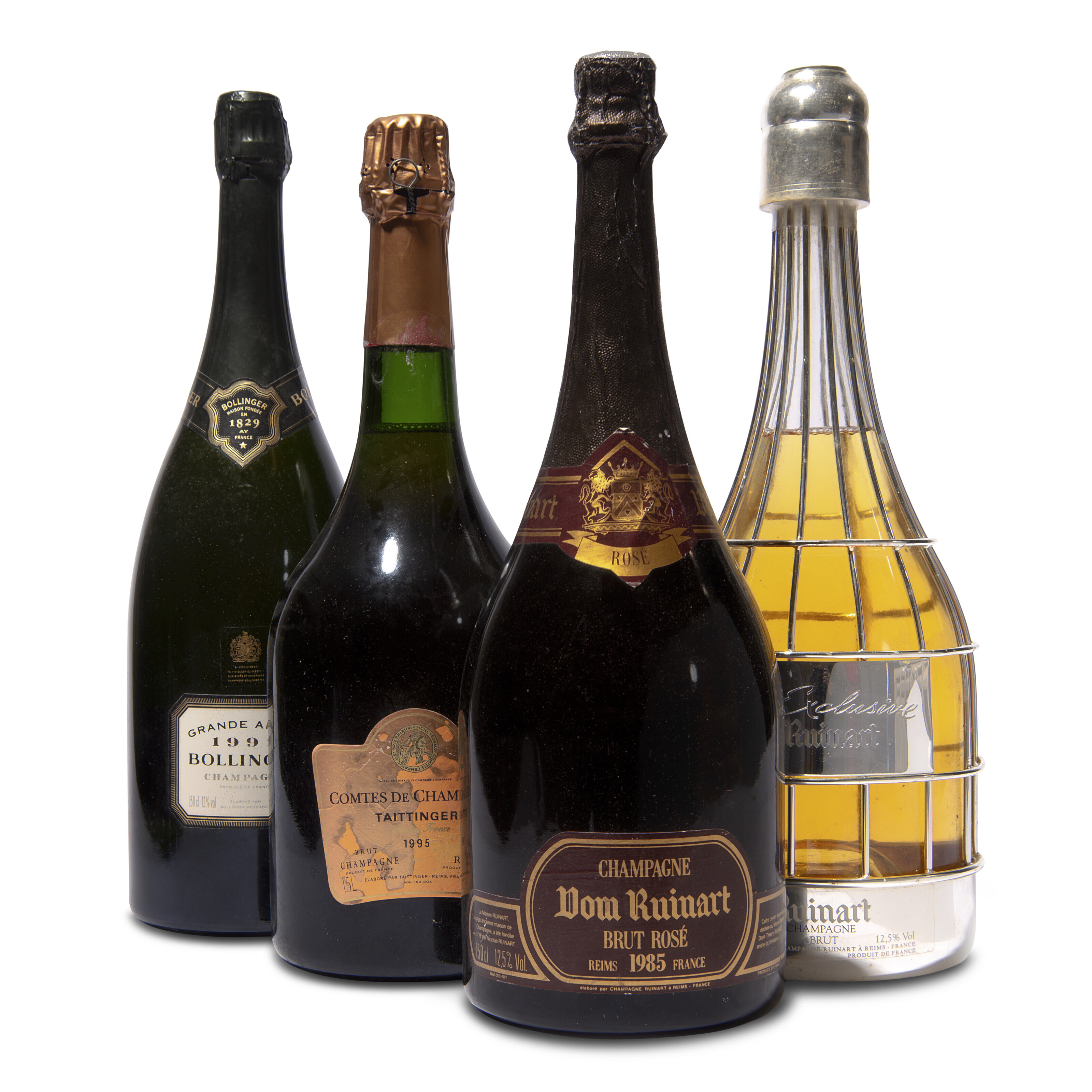 Mixed Champagne Magnums 1985-1995, Dom Ruinart Rosé 1985Slightly ...
