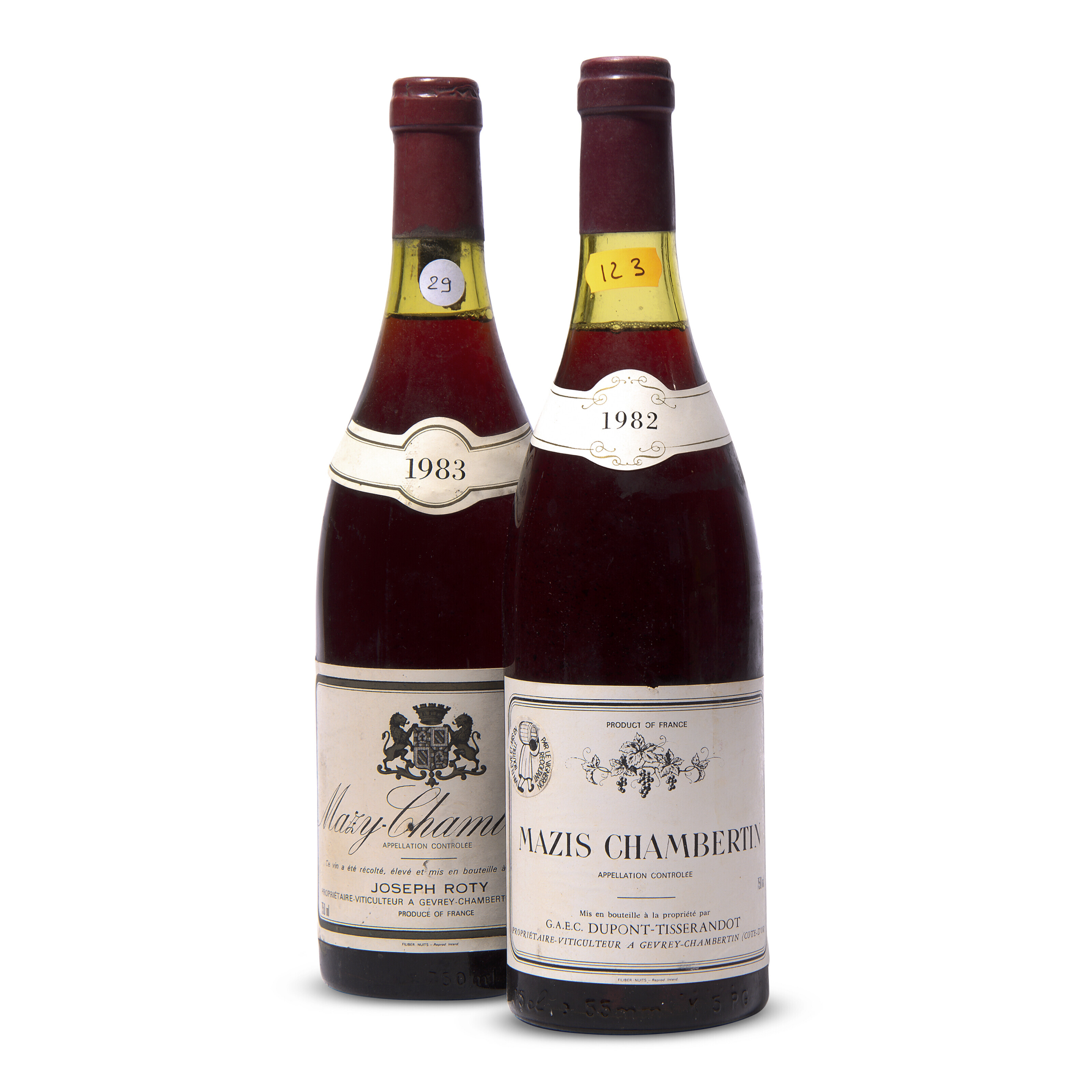 Mixed Mazis Chambertin 1982-1983, Dupont Tisserandot, Mazis Chambertin ...