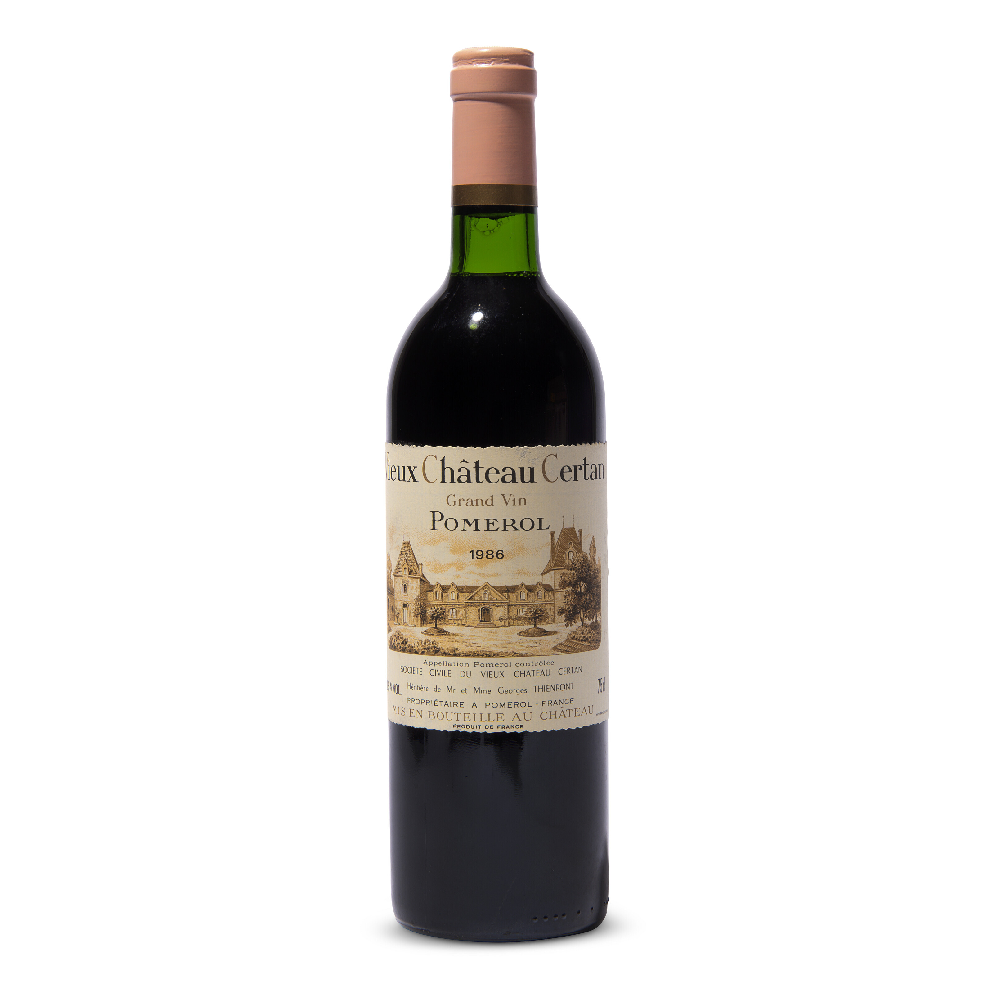 Vieux-Château-Certan 1986, PomerolIn original wooden case. One badly ...