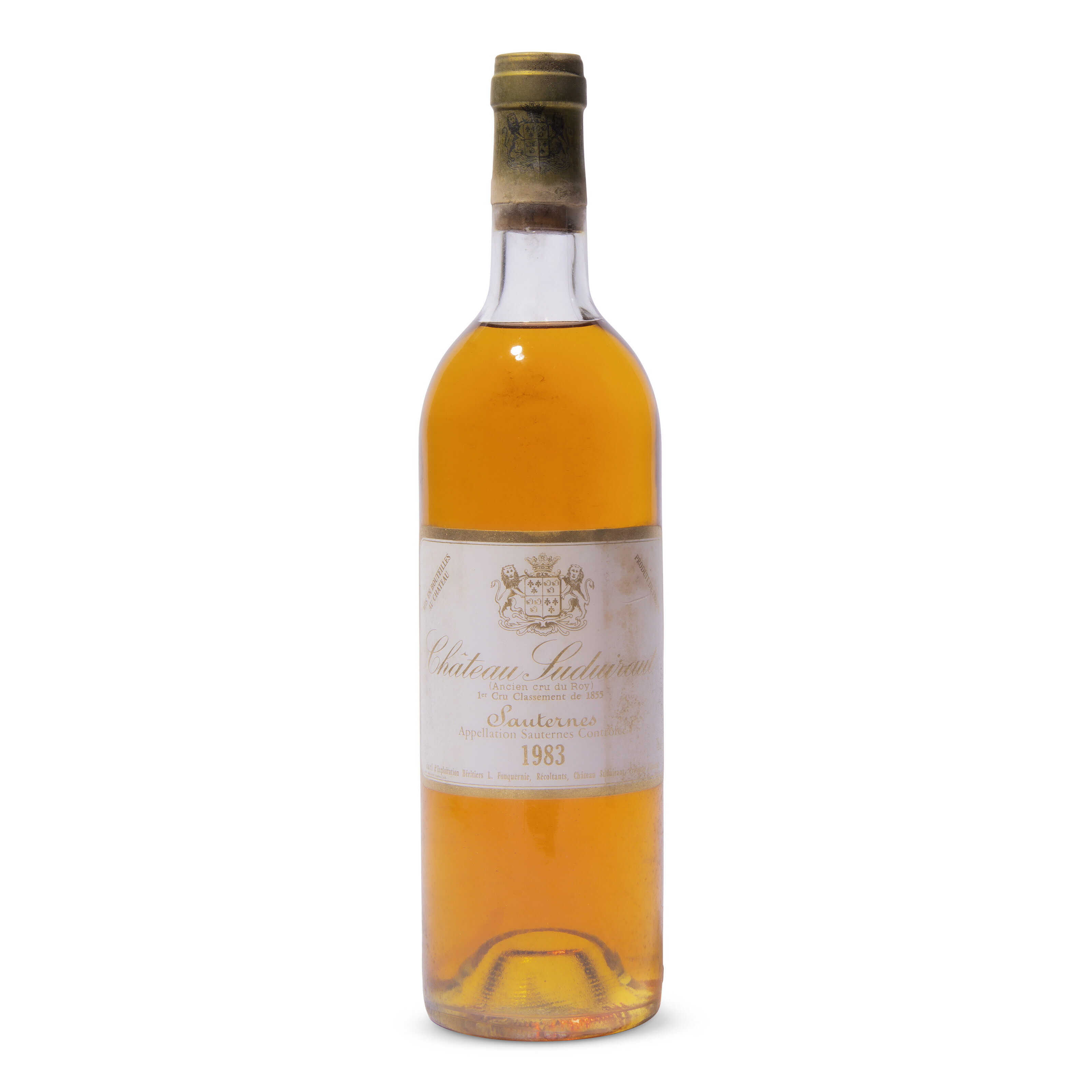 Château Suduiraut 1983, Preignac (Sauternes), 1er cru classéIn original wooden case with damaged ...