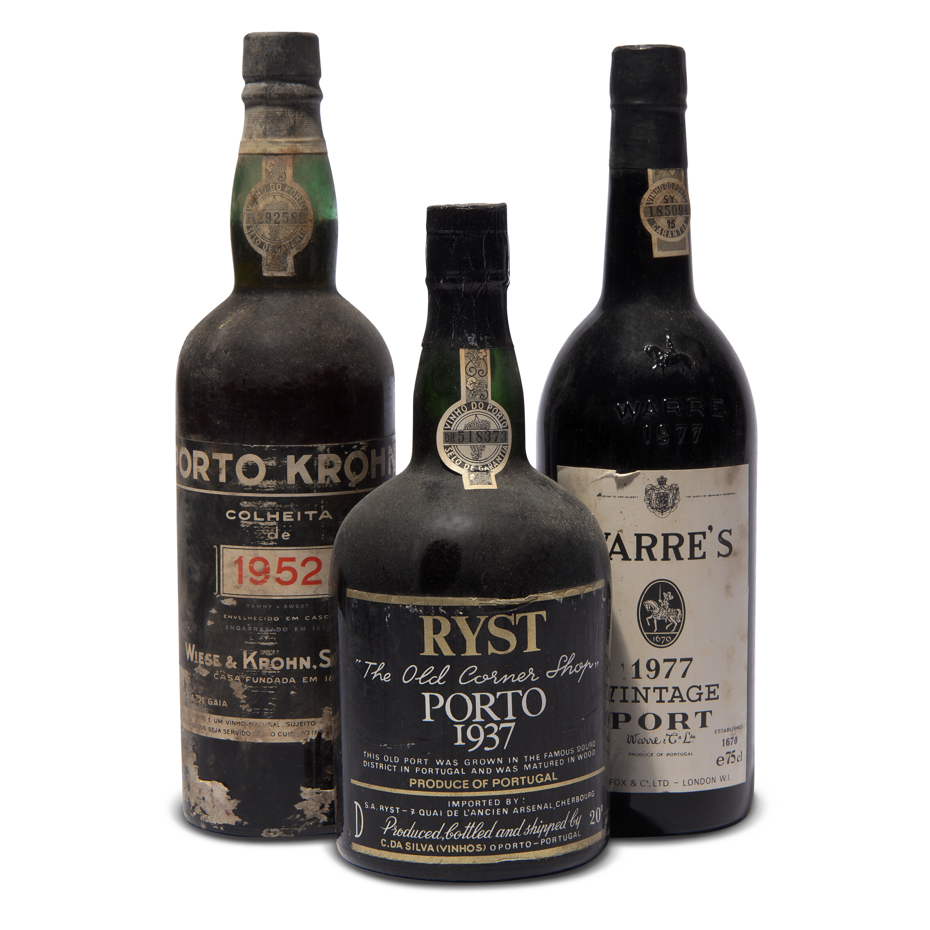 Mixed Vintage Port 1937-1983, Ryst The Old Corner Shop Porto 1937Bin ...