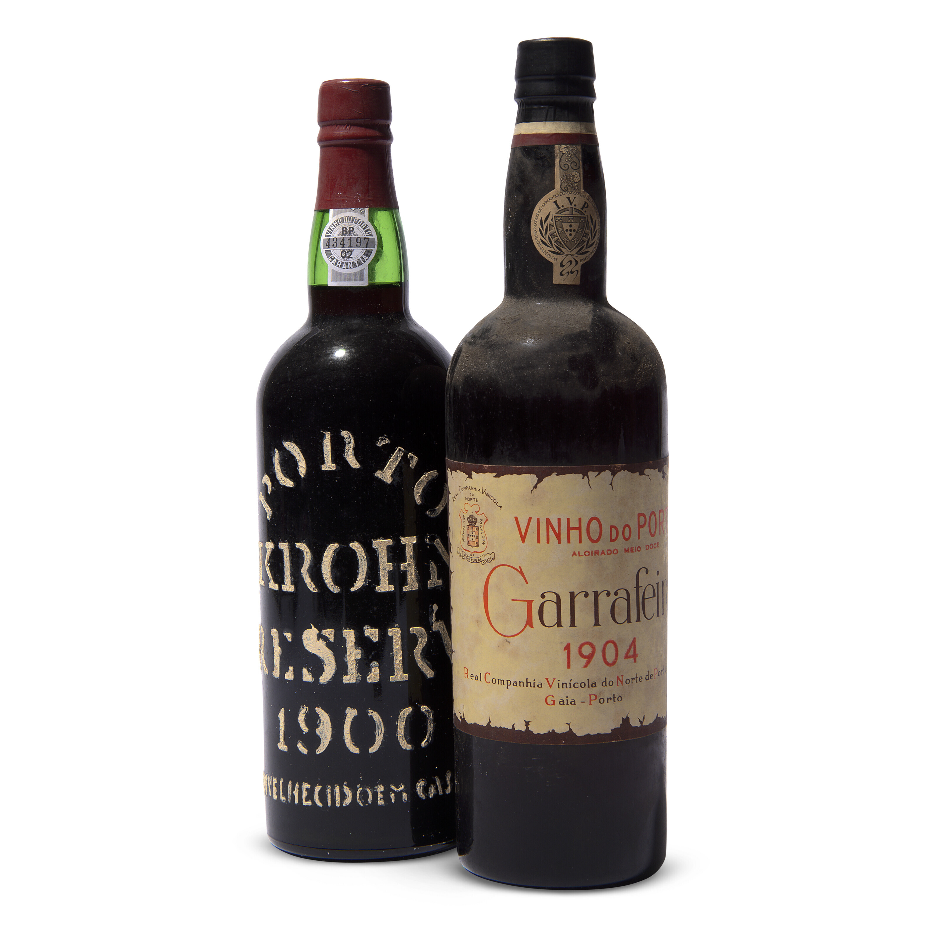 Mixed Port 1900-1904, Krohn Reserva Porto 1900Bottled in 1996. Embossed ...