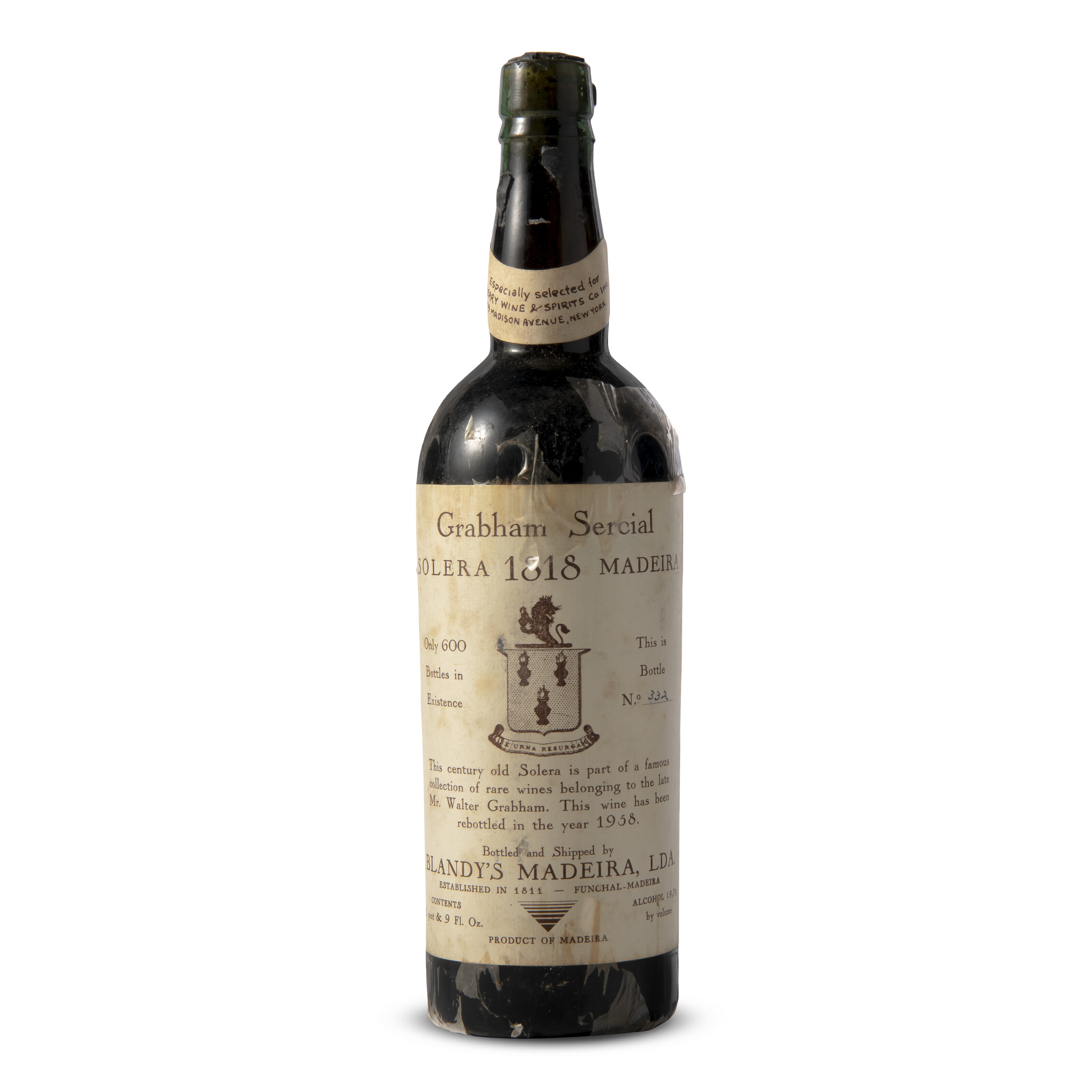 Grabham's, Sercial Solera 1818, MadeiraBottled and shipped by Blandy's ...