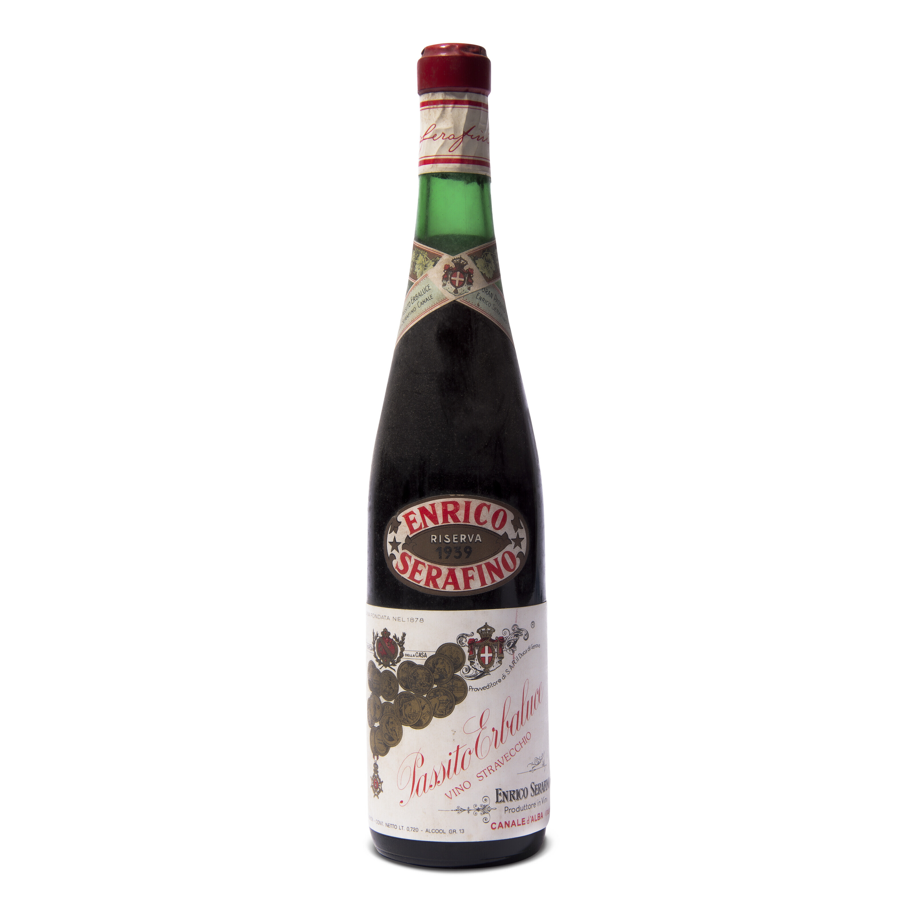 Enrico Serafino, Passito Erbaluce Riserva 1939, PiemonteBin-soiled ...