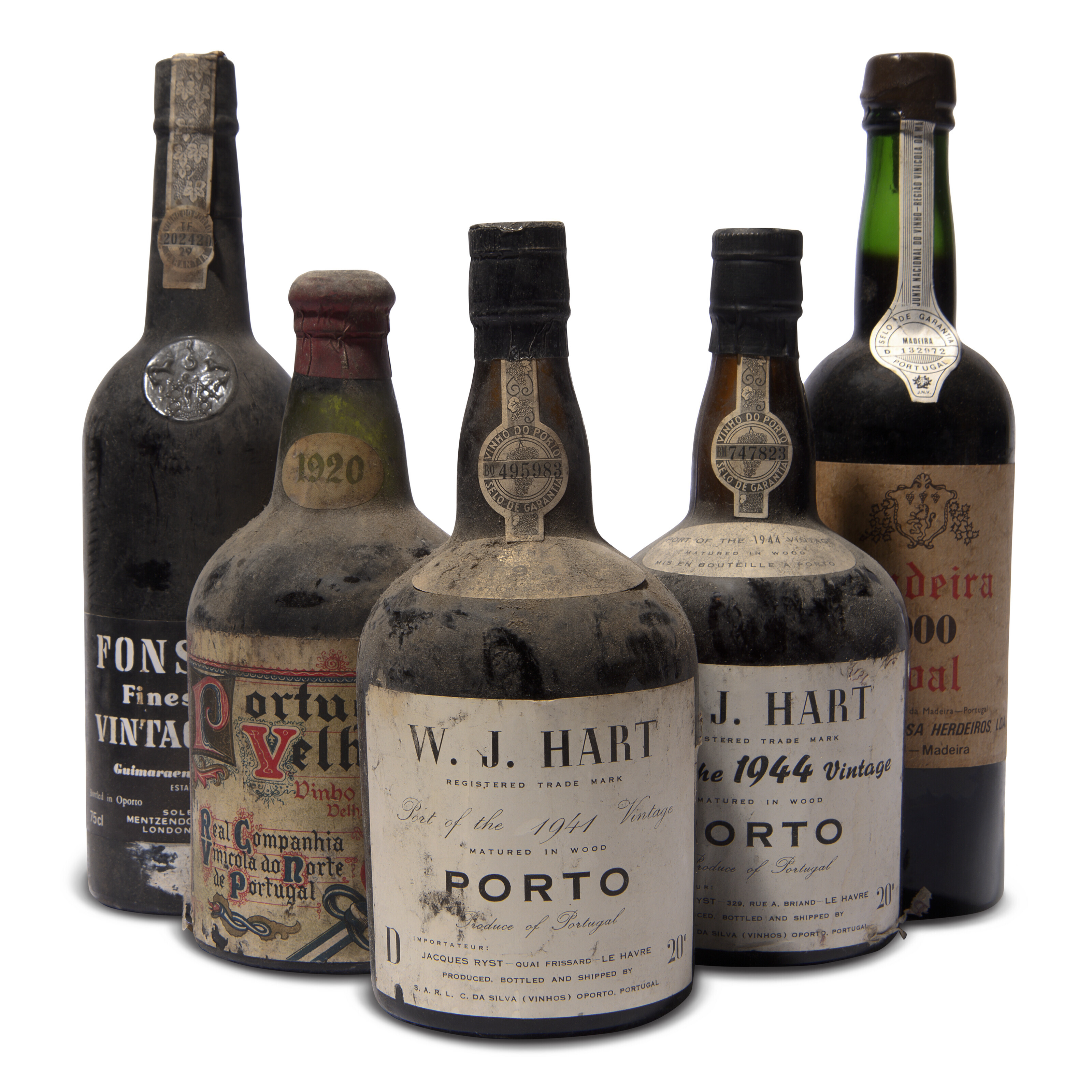 Mixed Port and Madeira 1900-1977, Manuel de Sousa, Boal 1900Cracked wax ...