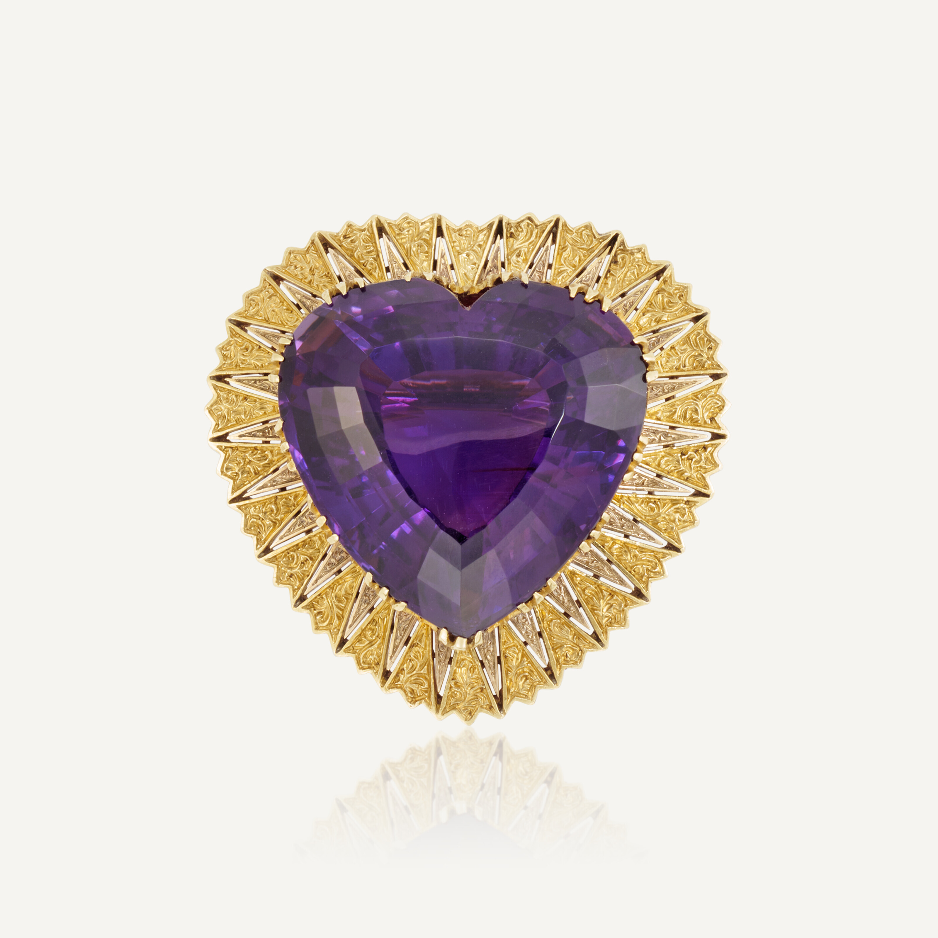 BUCCELLATI AMETHYST HEART BROOCH, | Christie’s
