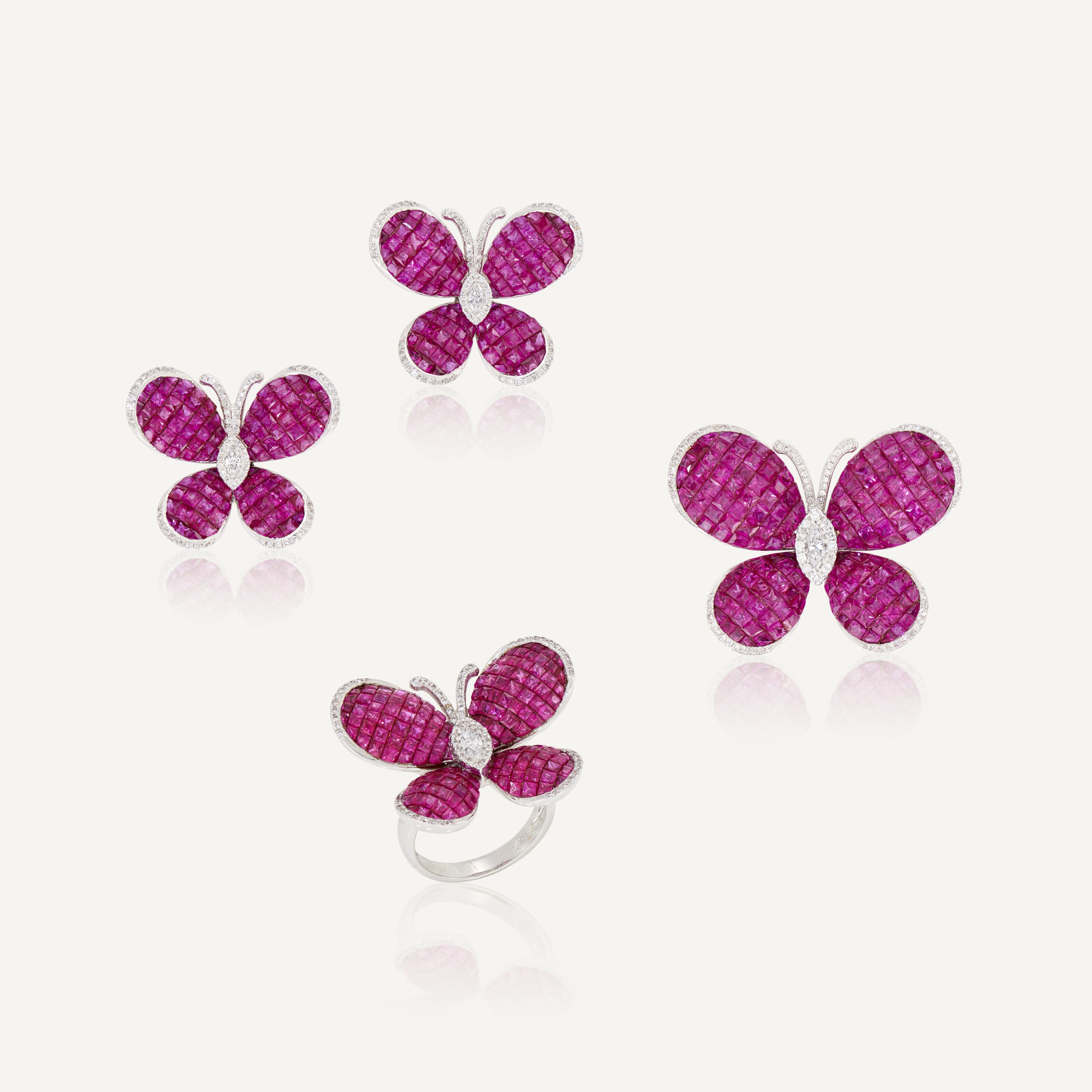 RUBY AND DIAMOND BUTTERFLY SUITE, | Christie’s