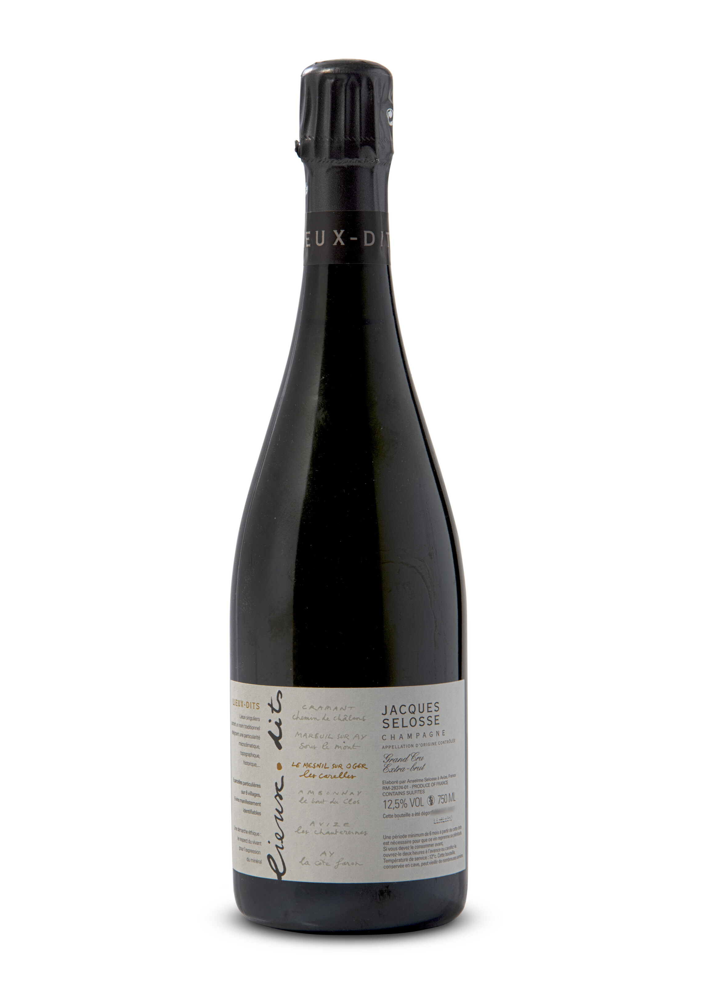 Jacques Selosse Lieux-Dits Les Carelles, AvizeIn original carton ...