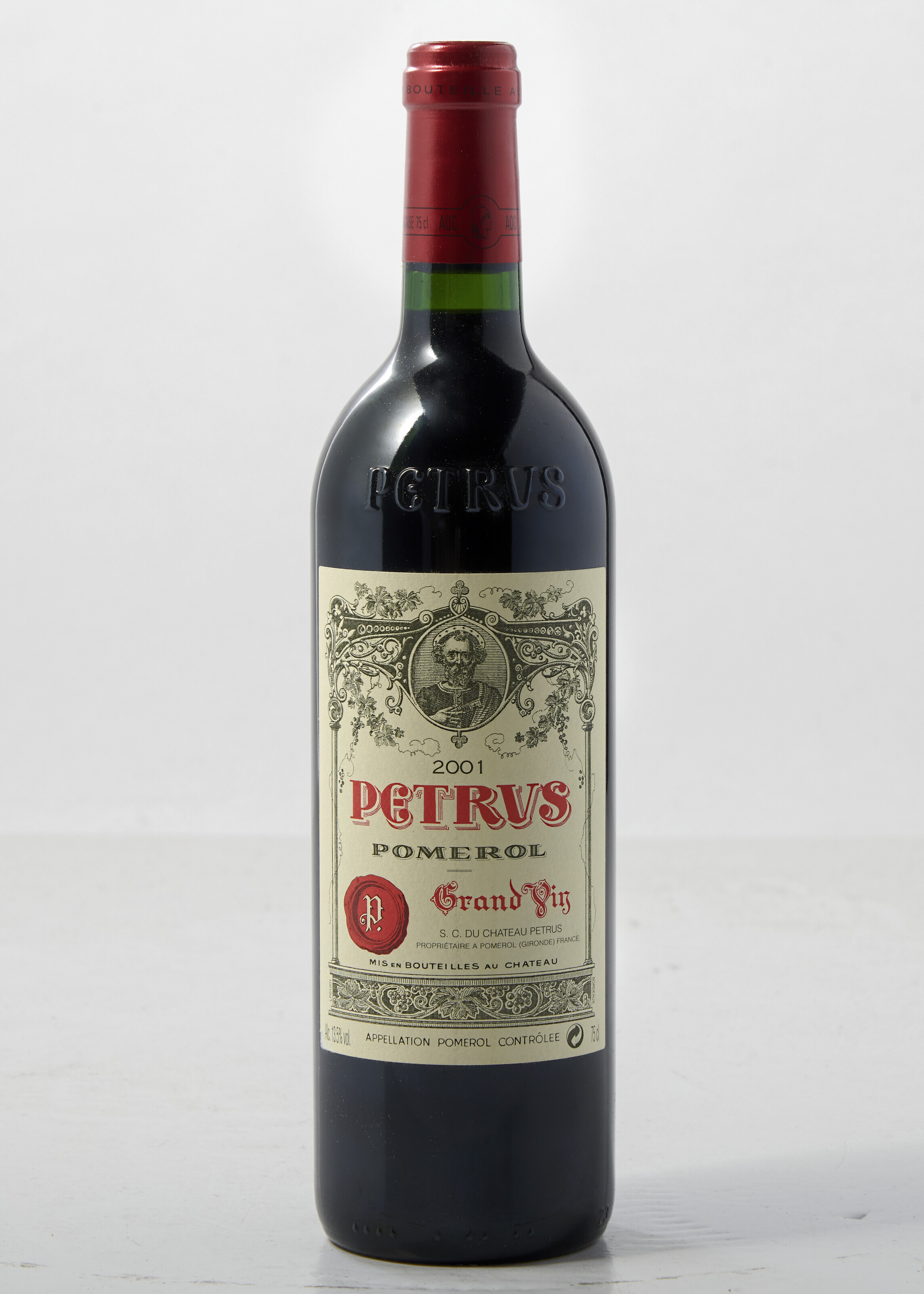 Petrus 2001, Pomerol, cru exceptionnelIn original wooden case. Banded ...