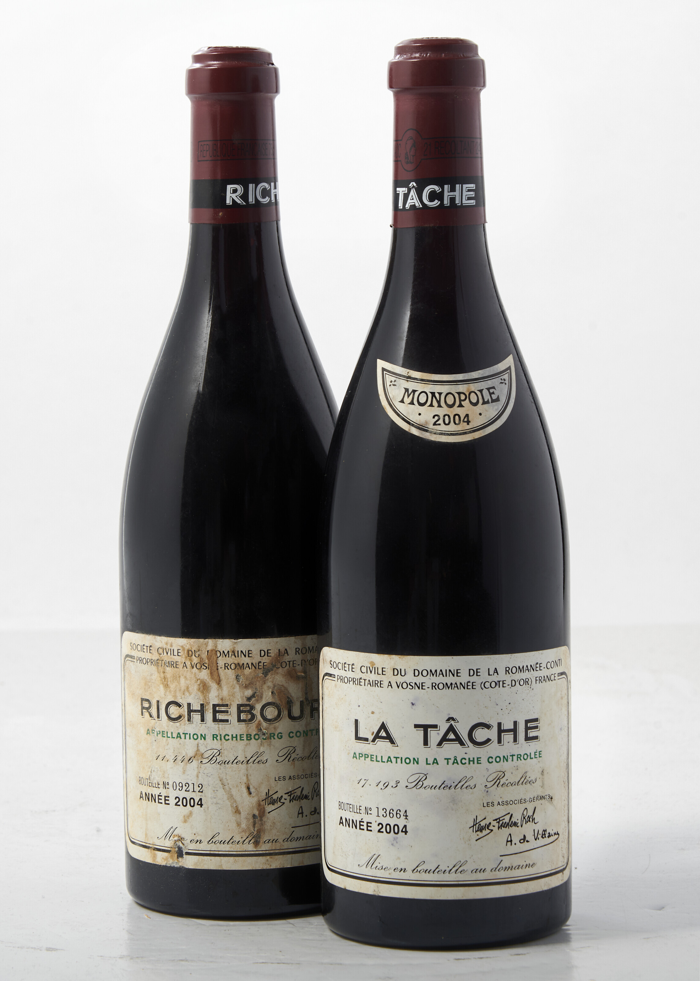Mixed DRC La Tâche and Richebourg 2004, Domaine de la Romanée-Conti, La ...