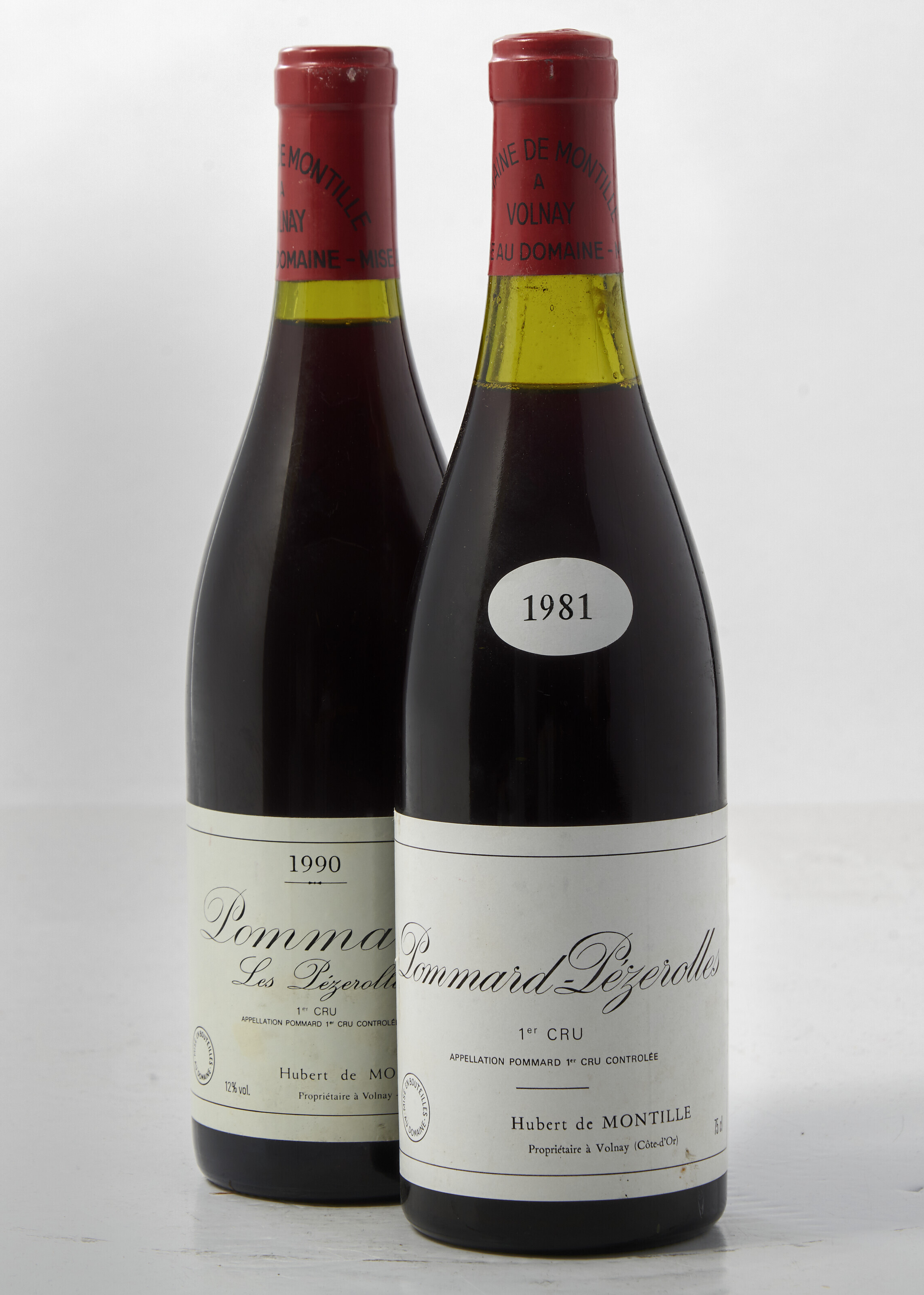 Mixed De Montille Pommard Pézerolles 1981-1990, De Montille, Pommard Pézerolles 1981Slightly bin ...