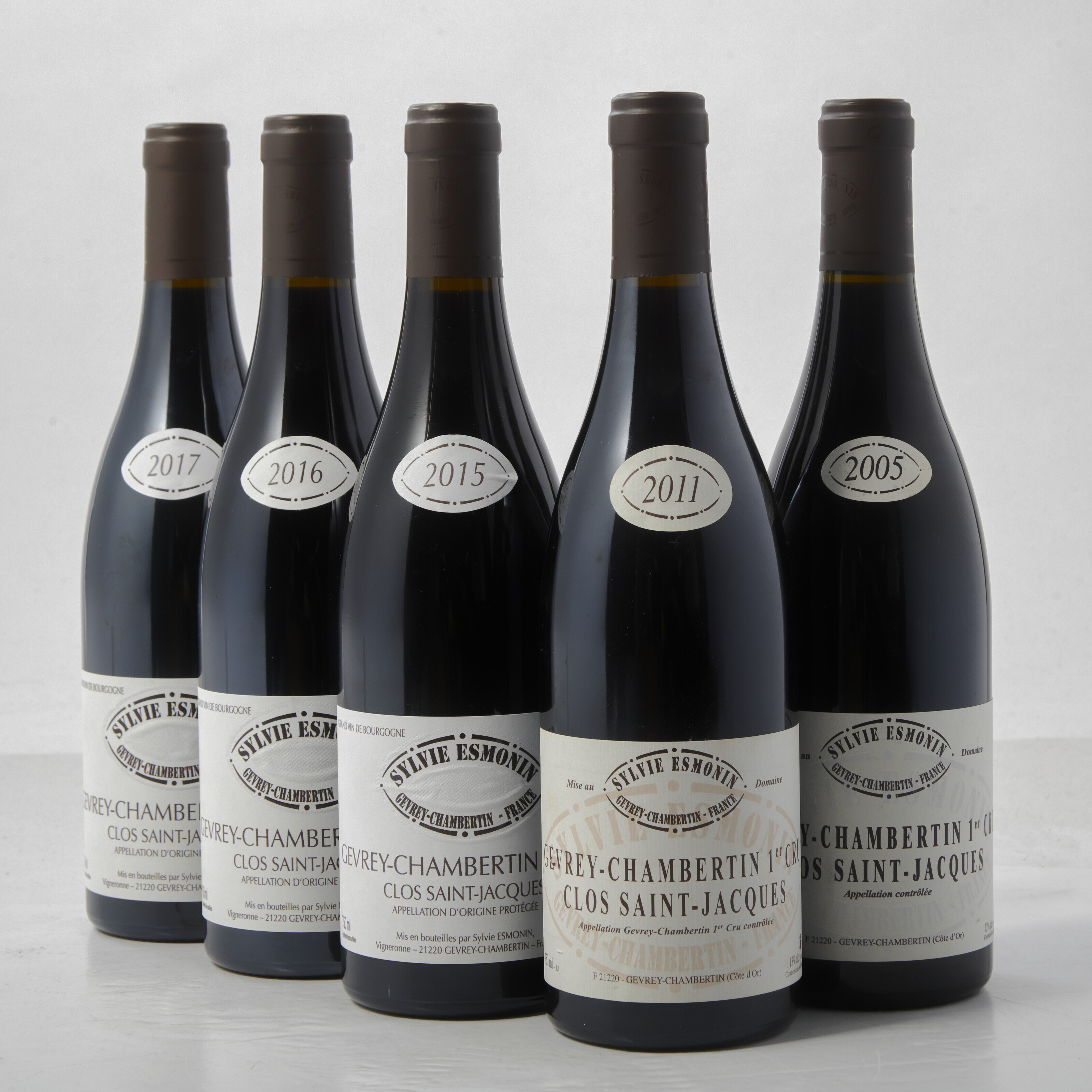 Mixed Esmonin Gevrey-Chambertin Clos Saint Jacques 2005-2017, Sylvie ...