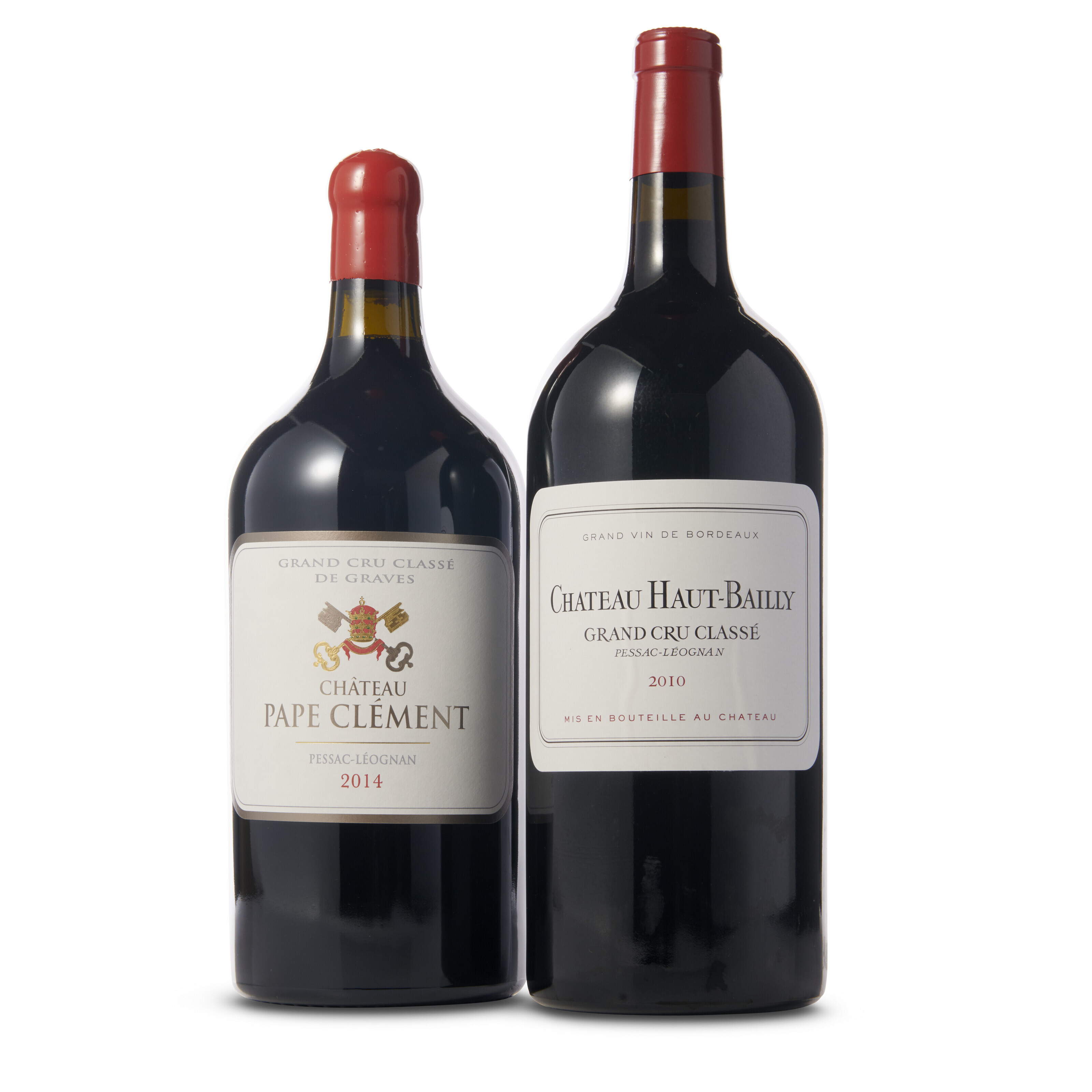 Mixed Haut-Bailly and Pape Clément, Château Haut-Bailly 2010In original ...