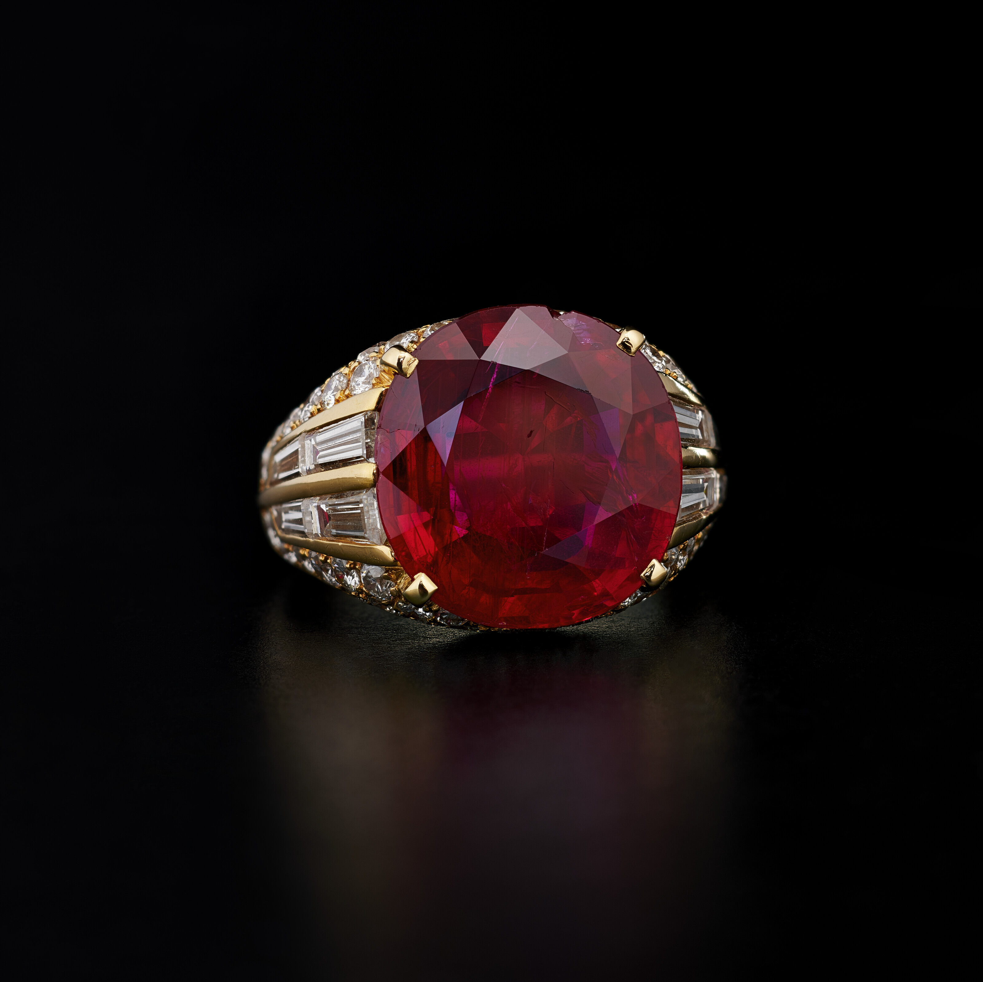IMPORTANT BULGARI RUBY AND DIAMOND RING, | Christie’s