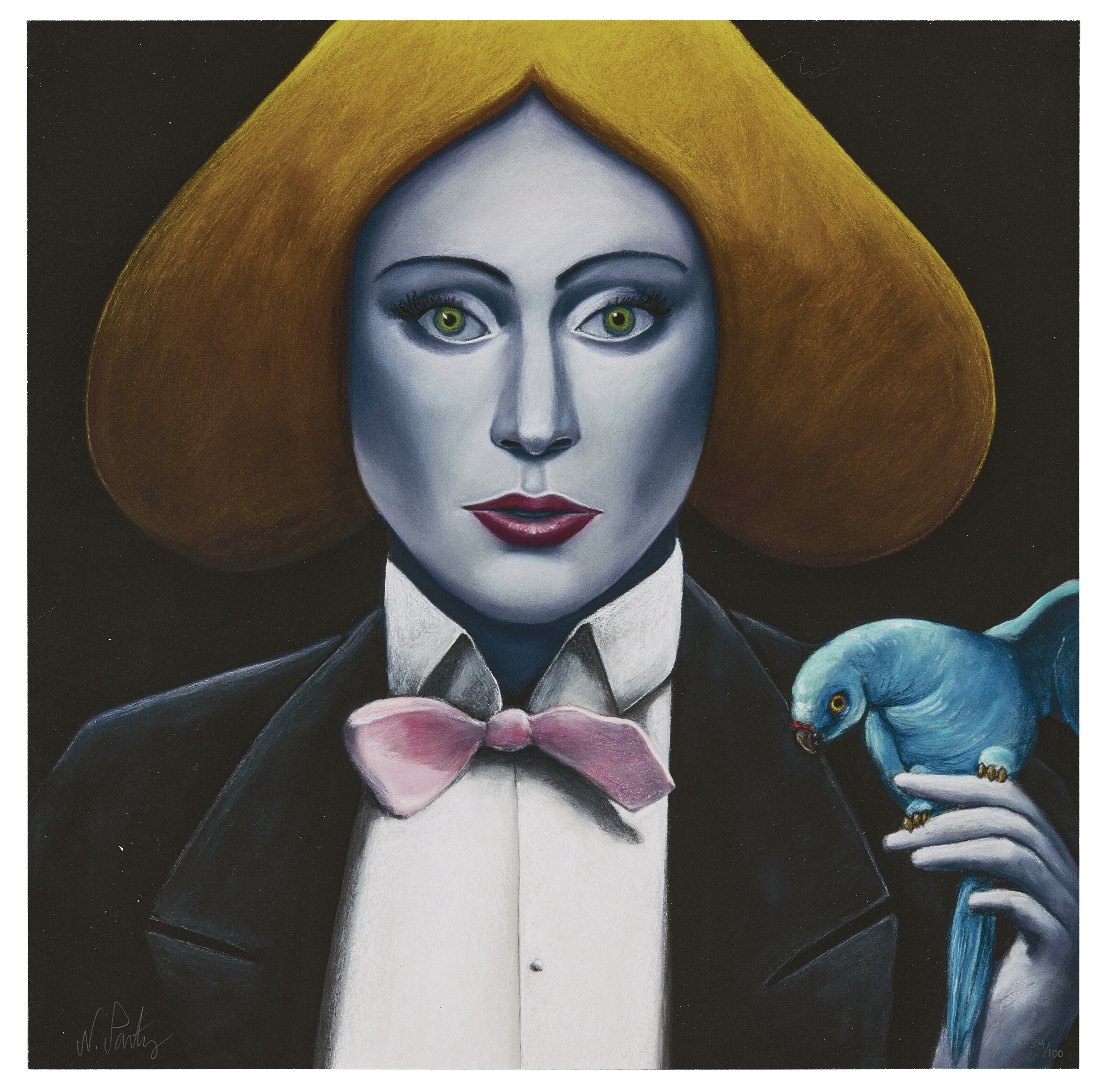 mark wallinger ghost print