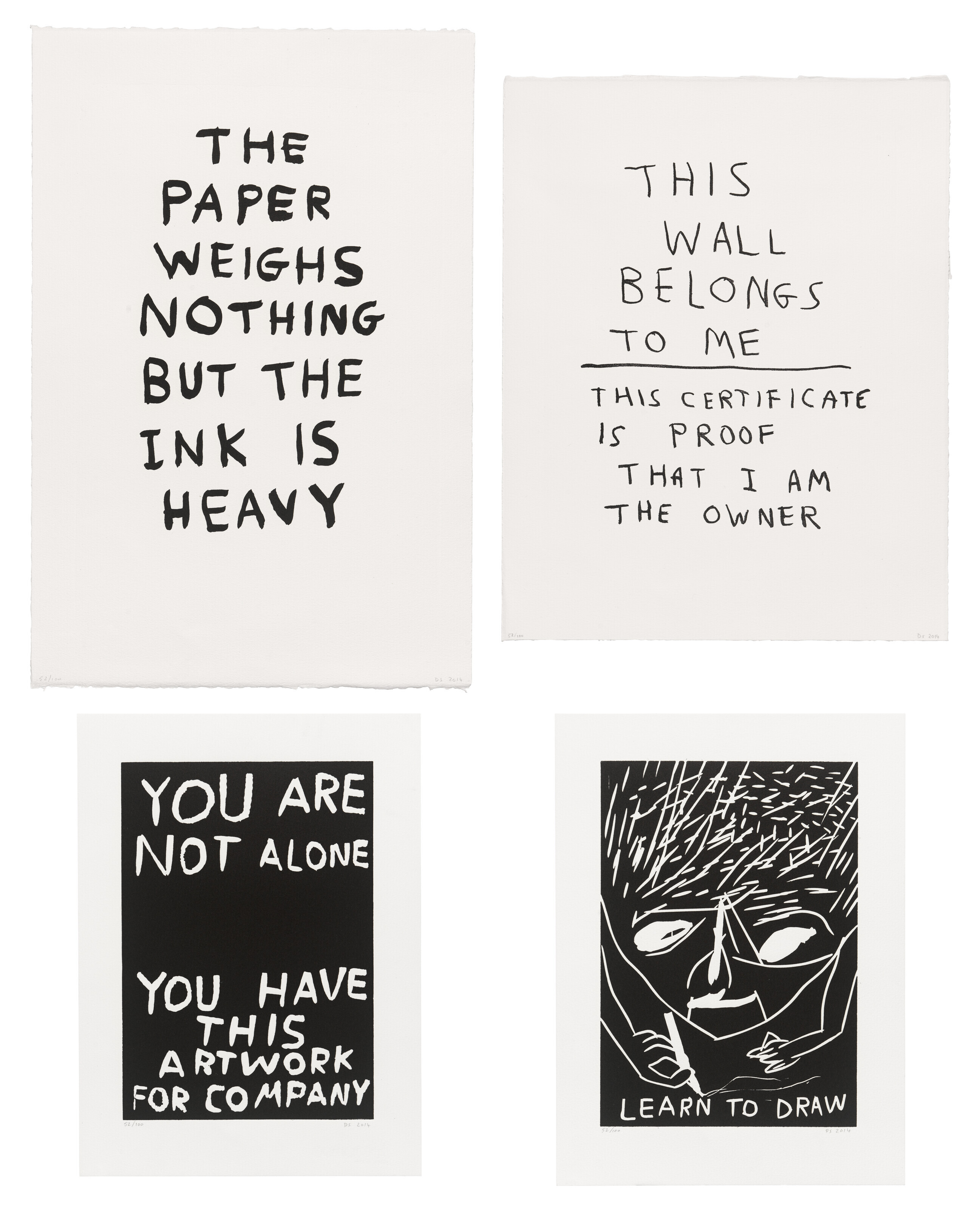 DAVID SHRIGLEY (B. 1968), A Group of Four Prints | Christie’s