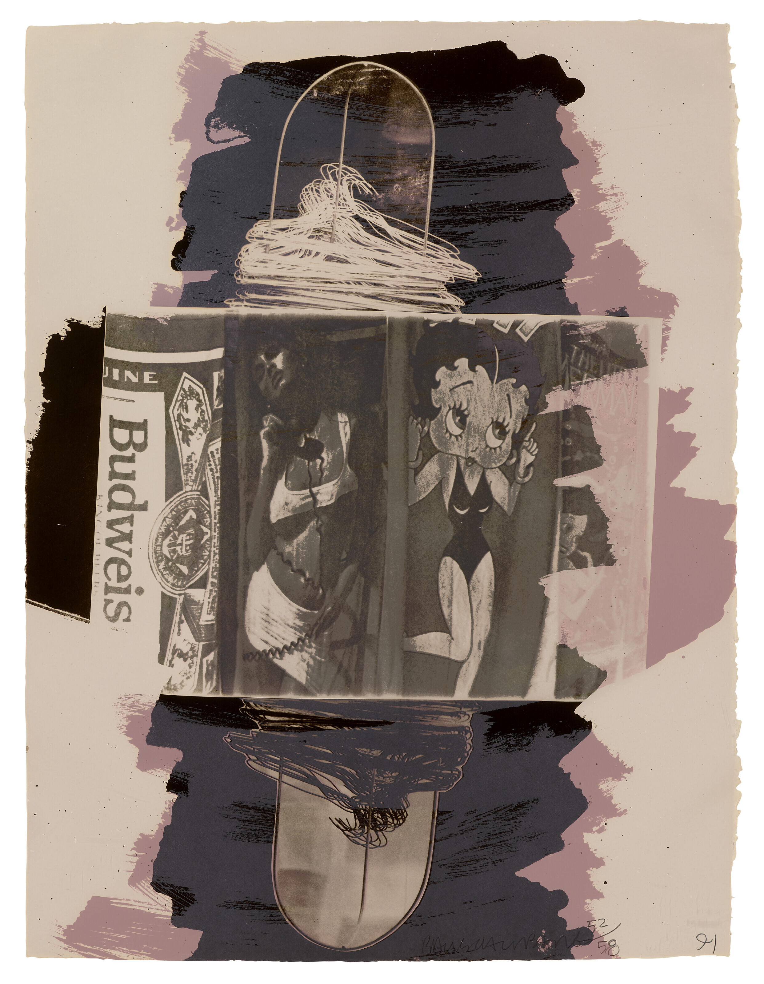 ROBERT RAUSCHENBERG (1925-2008), Hollywood Sphinx, from: Illegal Tender ...