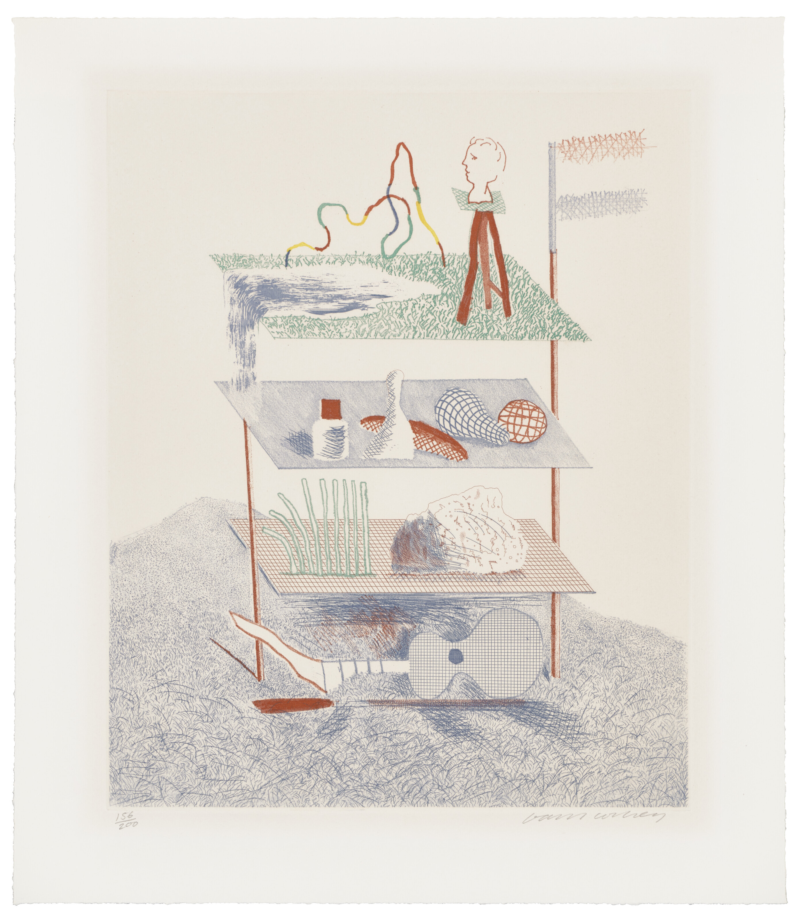 DAVID HOCKNEY (B. 1937), Serenade, from: The Blue Guitar | Christie’s