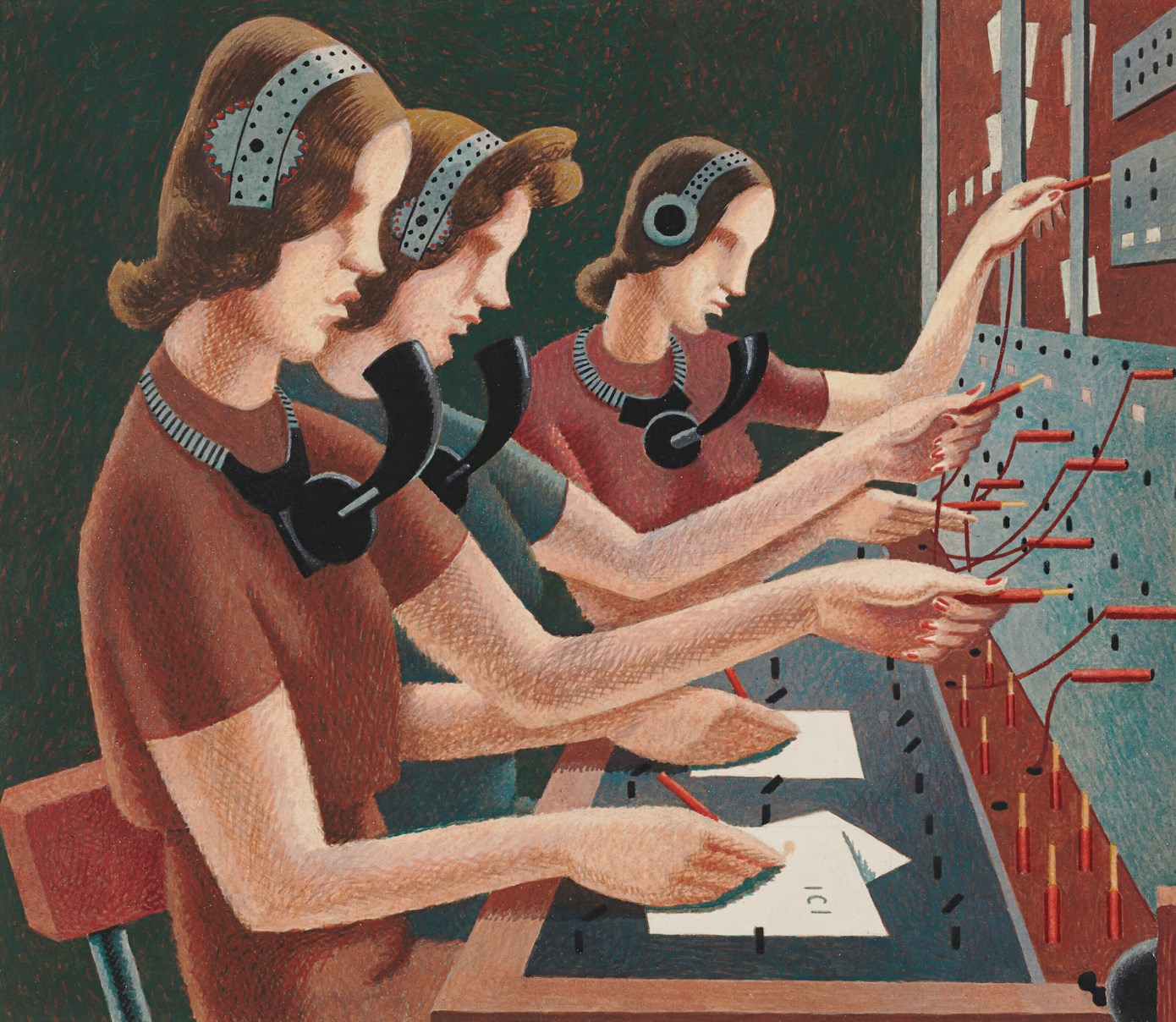 EDWARD WADSWORTH, A.R.A. (1889-1949), Number Please! | Christie's