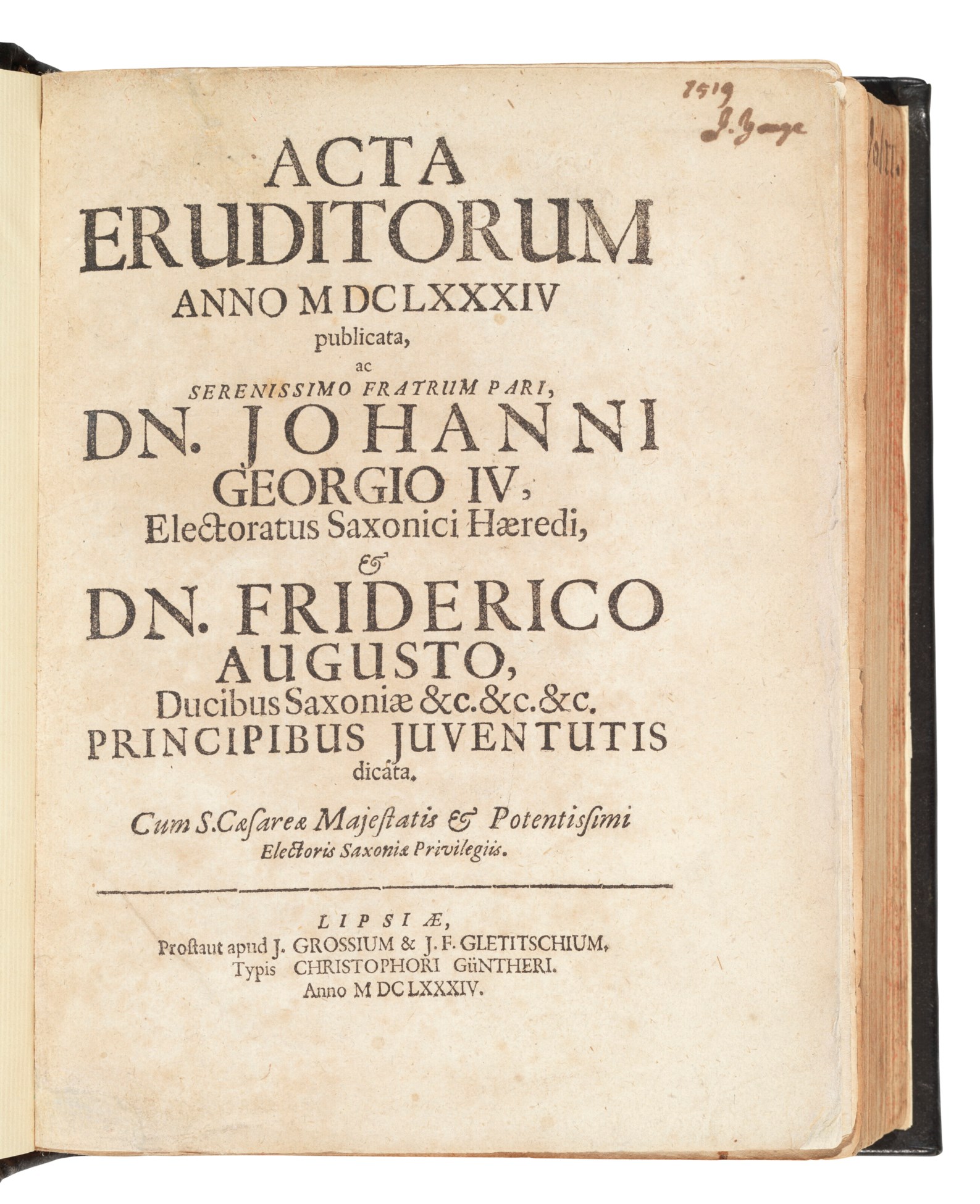 LEIBNIZ, Gottfried Wilhelm von (1646-1716), 'Nova methodus pro maximis ...