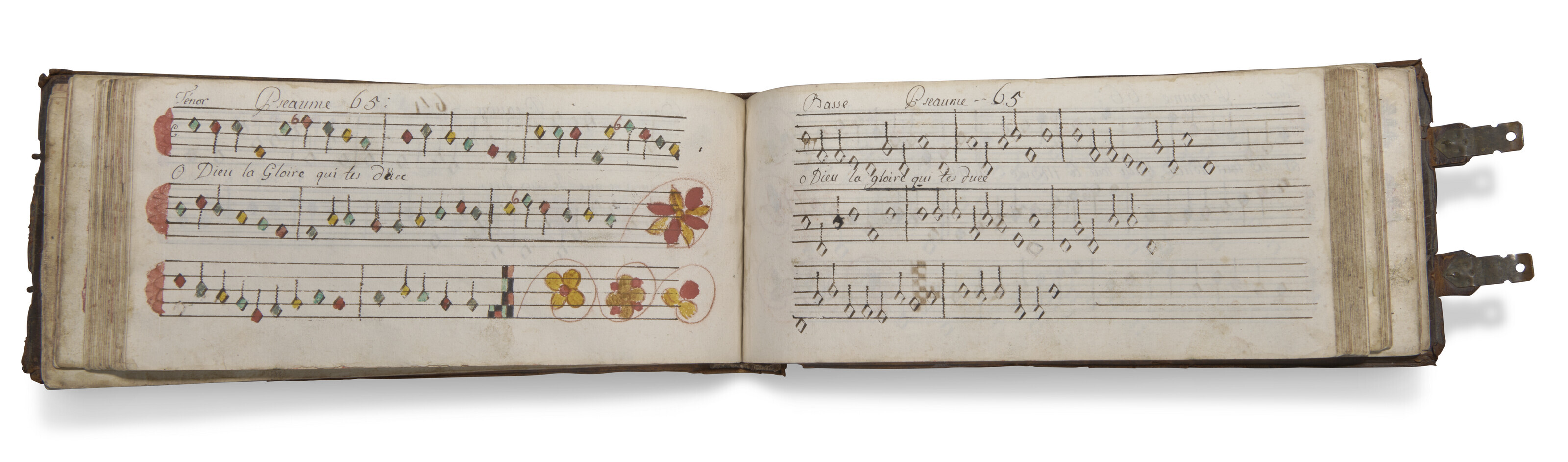 Later mensural notationPsalms in mensural notation, decorated ...