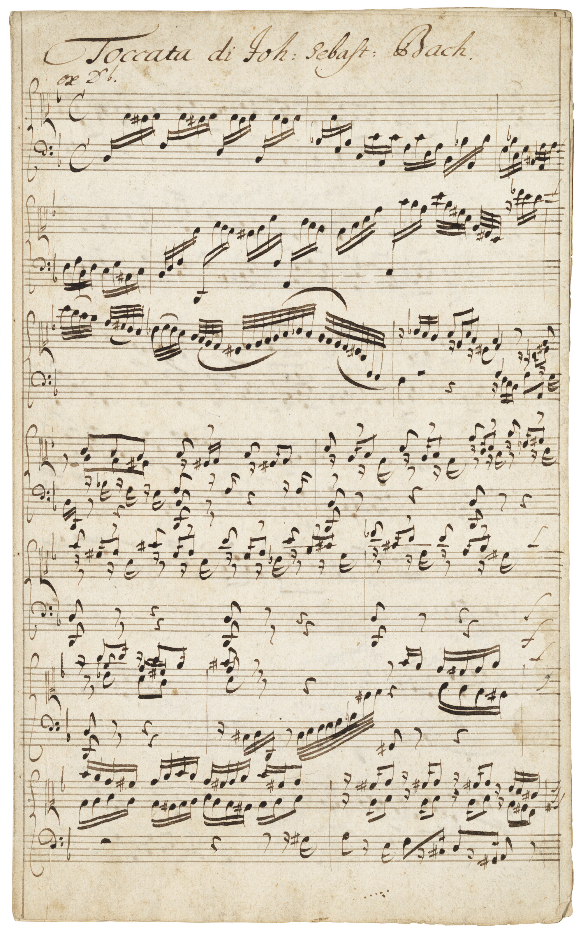 Johann Sebastian Bach (1685-1750), Contemporary scribal manuscript of ...
