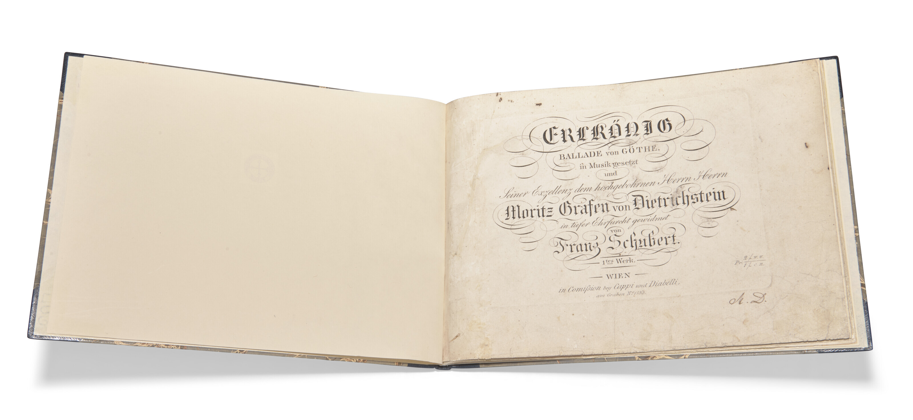 Franz Schubert (1797-1828), Erlkönig. Ballade von Göthe, in Musik ...