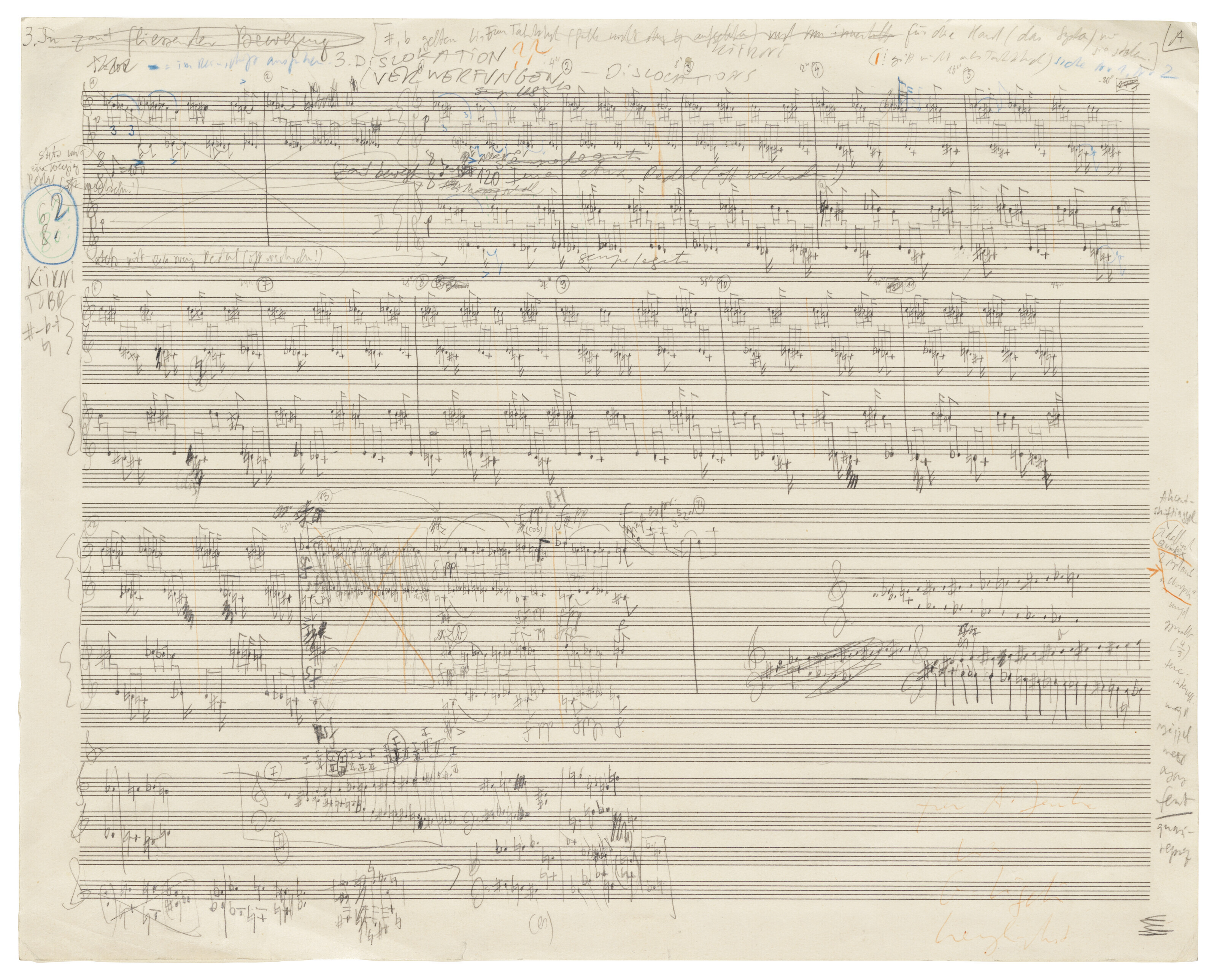 György Ligeti (1923-2006), Autograph working manuscript signed (in ...