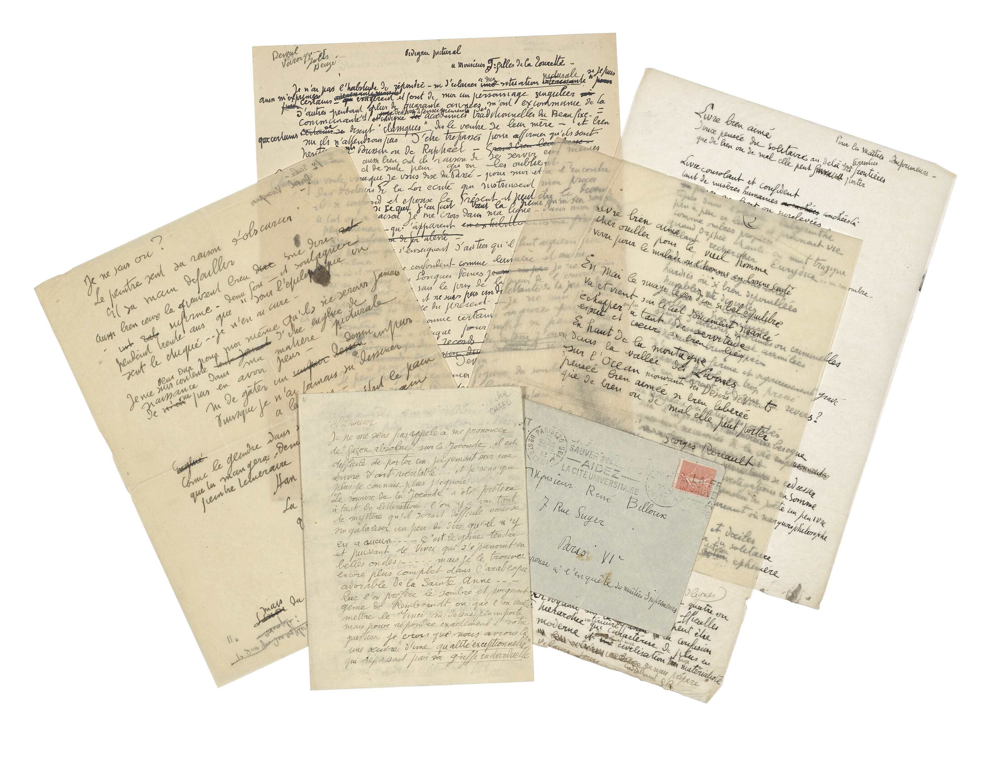 Georges Rouault (1878-1951), Three autograph letters, of which two ...