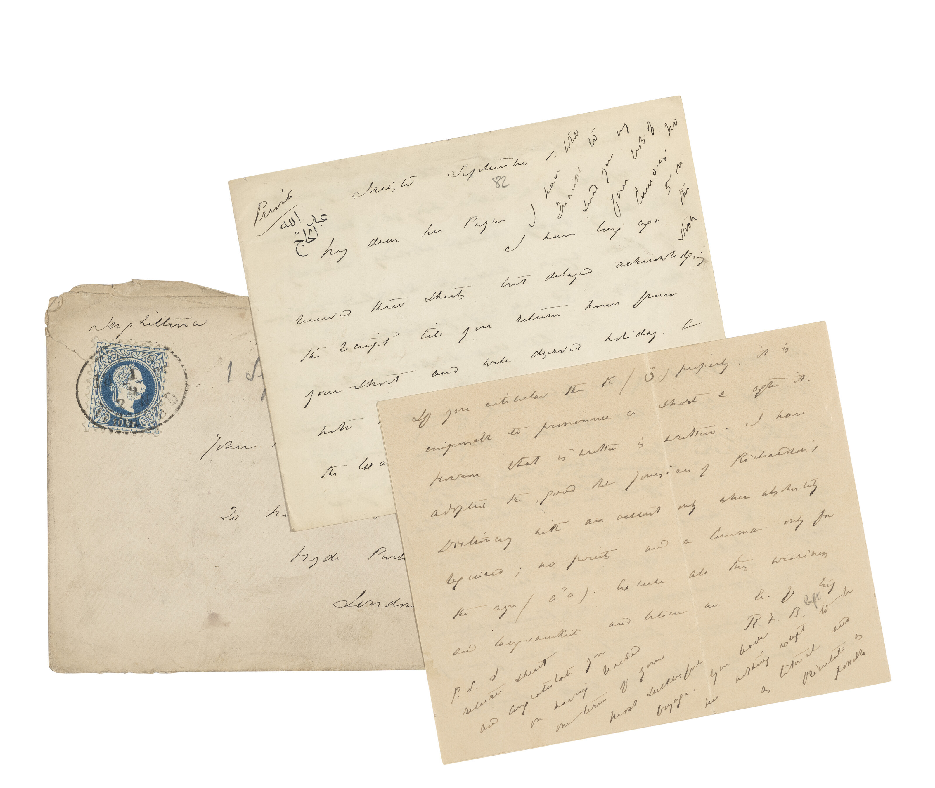 Richard Francis Burton (1821-1890), 11 autograph letters signed (‘R.F ...