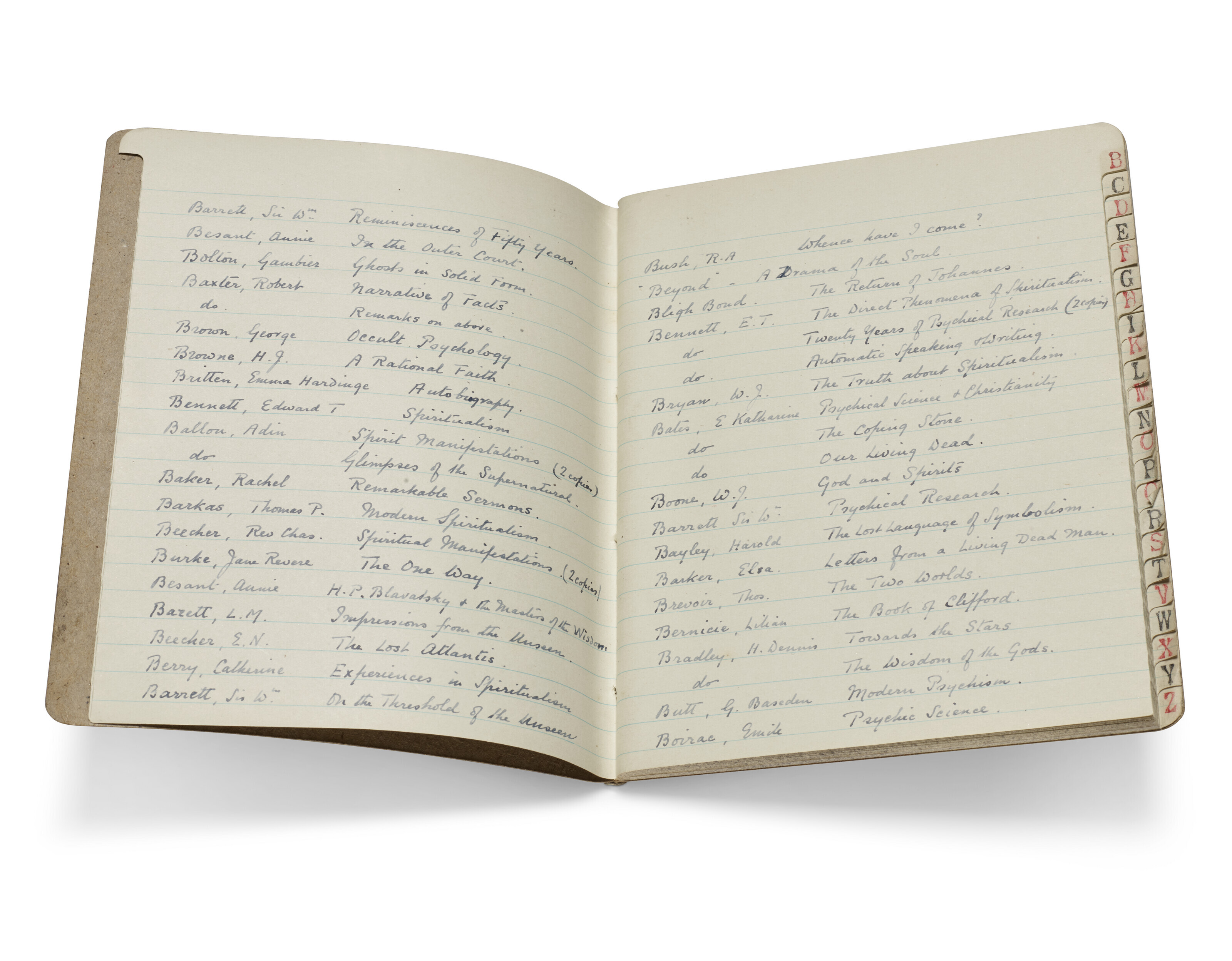 [Arthur Conan Doyle (1859-1930)], List of the contents of Arthur Conan ...