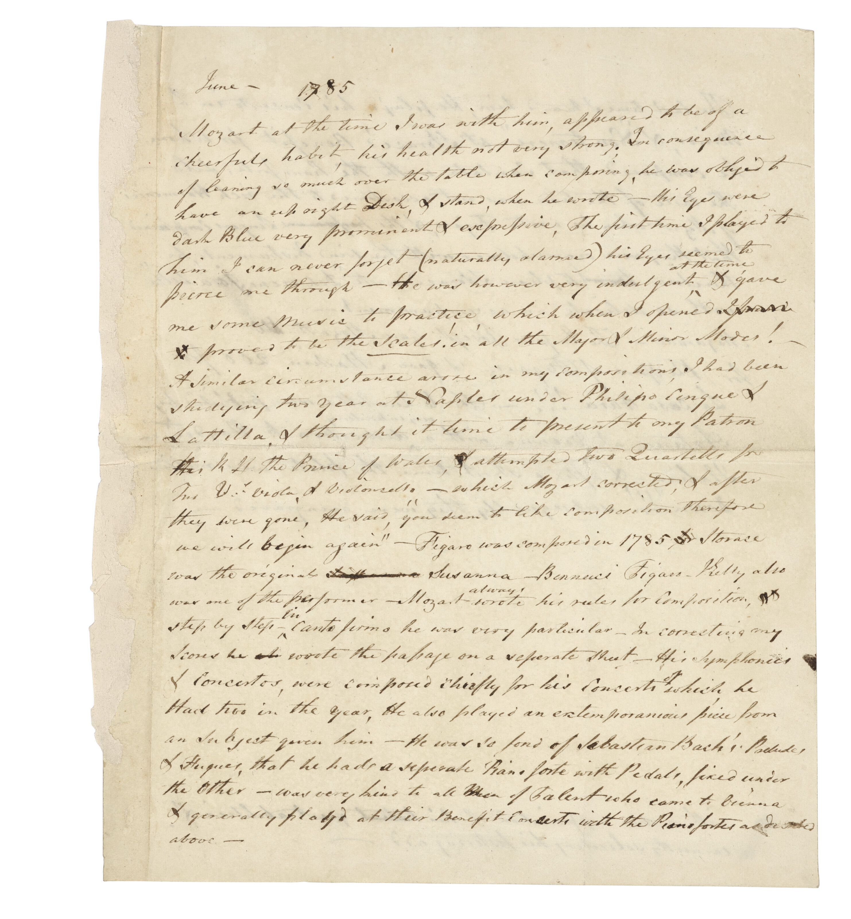 [Wolfgang Amadeus Mozart (1756-1791)] – Thomas Attwood (1765-1838 ...