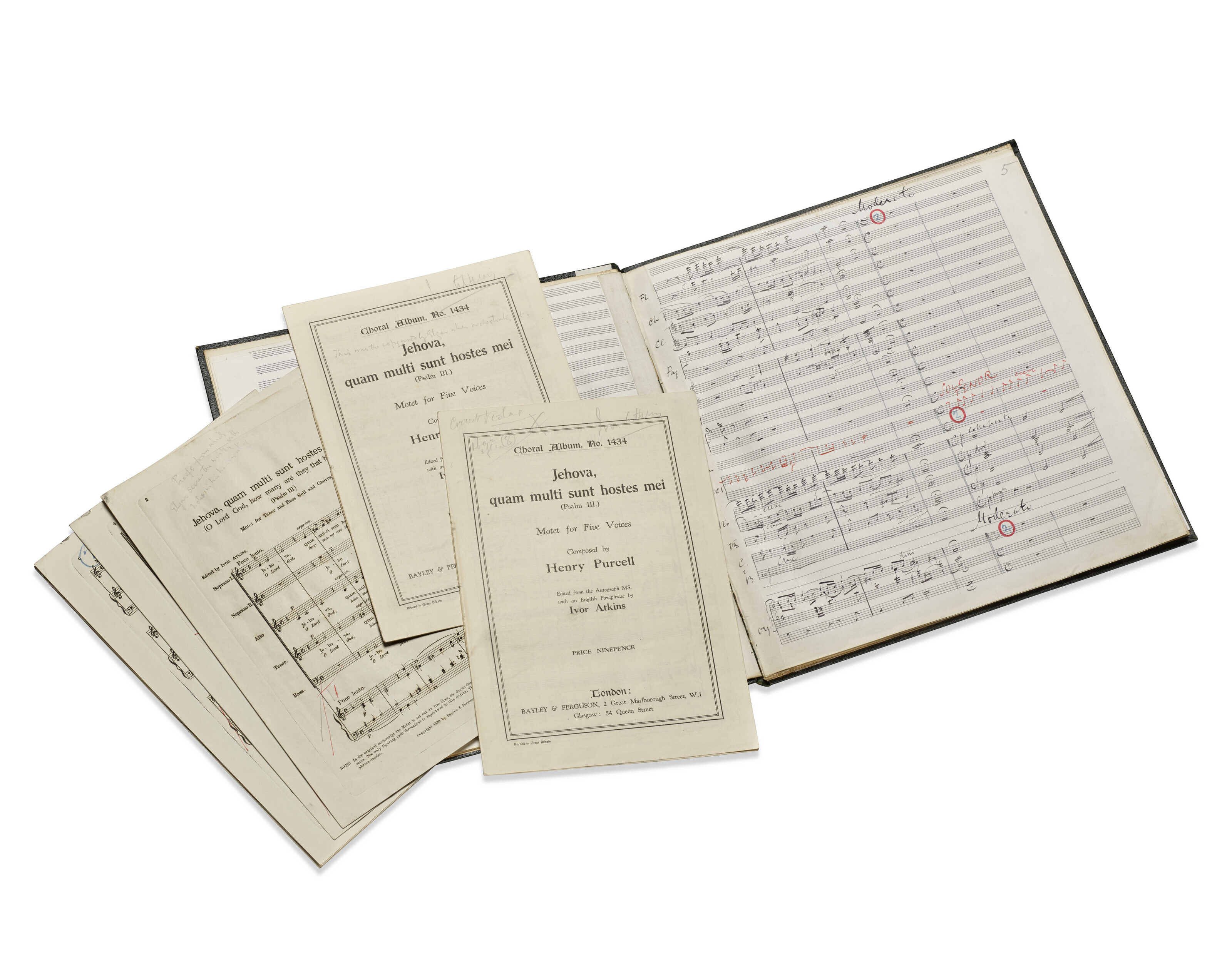 Edward Elgar (1857-1934), Autograph music manuscript of Elgar's ...